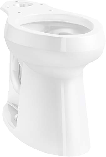 KOHLER 22661-0 Highline Tall Elongated Toilet Bowl, 1-1/2" Taller Seat, Standard 12" Rough-In, Toilet Bowl Only, White
