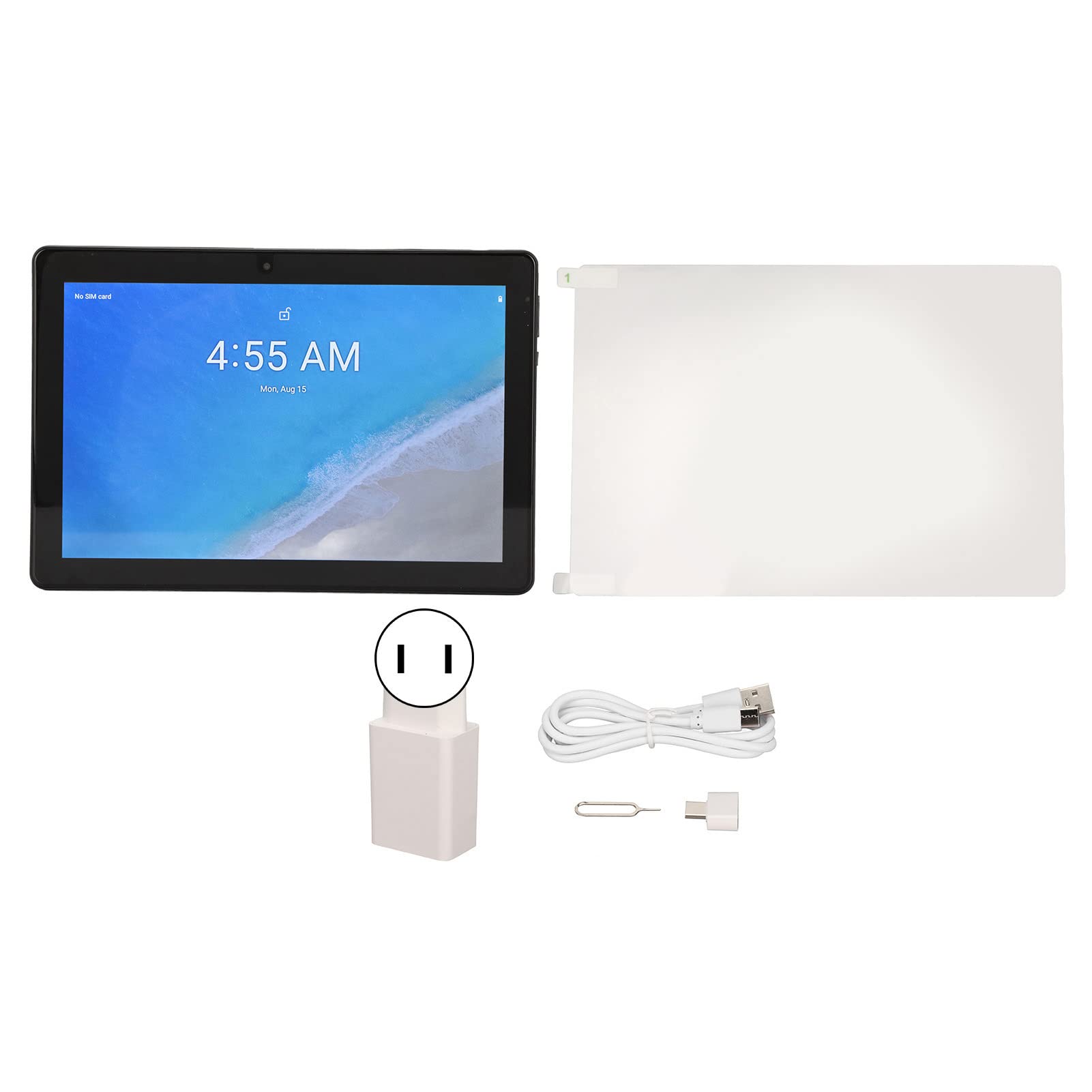 HEEPDD Portable Tablet RAM 16G Black Tablet 4G LTE Internet HD Screen Octa Core for Office (US Plug)