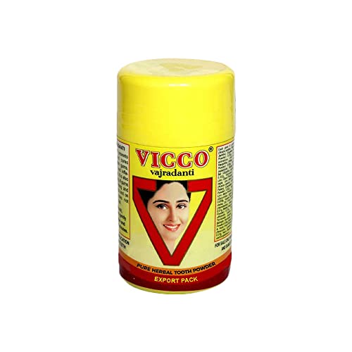 Vicco Vajradanti Pure Herbal Toothpowder - Pack of 4 (100g Each) - Specially Packed and Exported by Behal International