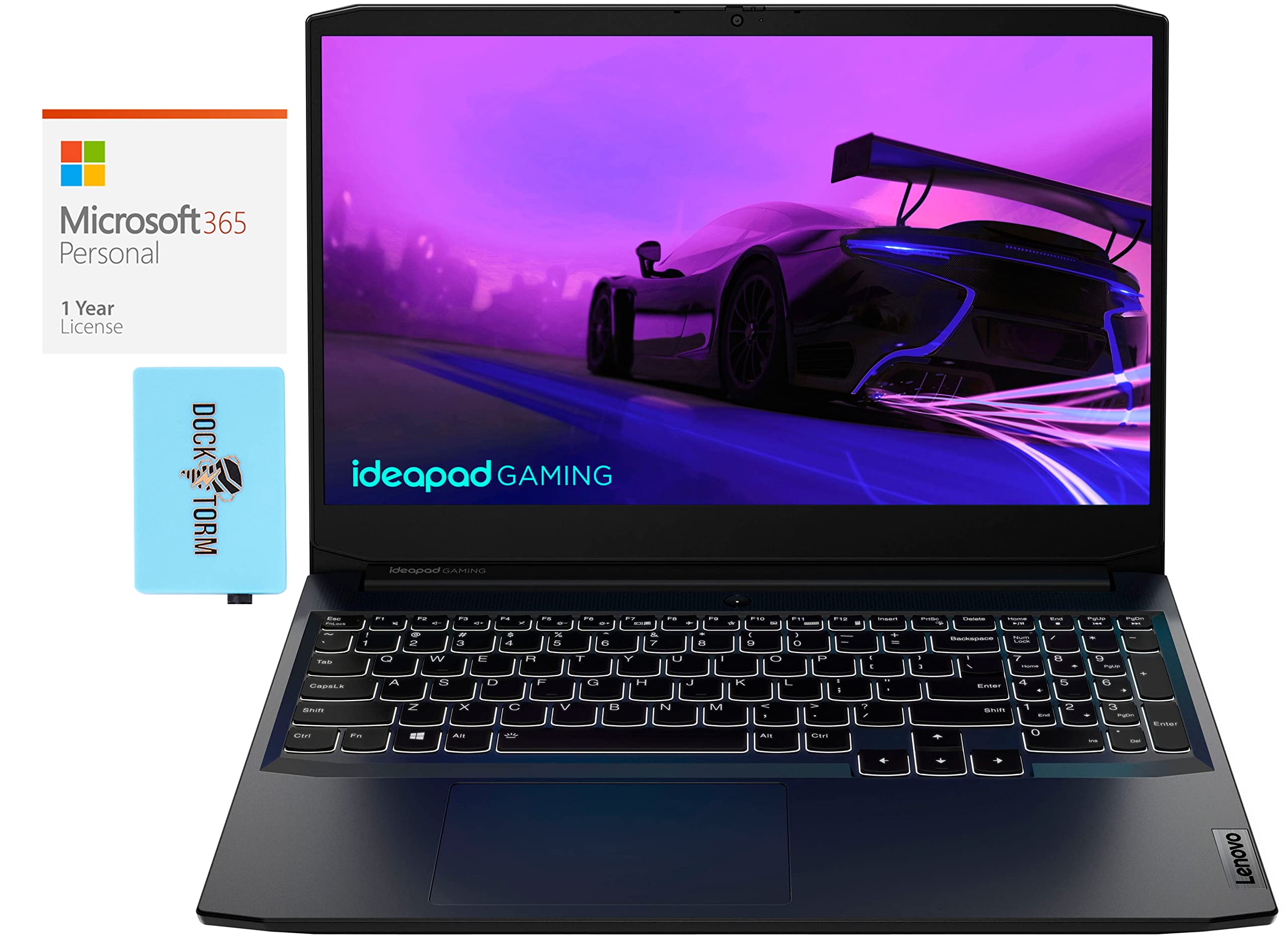 Lenovo IdeaPad Gaming 3 Gaming & Entertainment Laptop (Intel i5-11300H 4-Core, 64GB RAM, 2TB SATA SSD, GeForce RTX 3050, 15.6" 120Hz Win 11 Pro) with MS 365 Personal, Hub