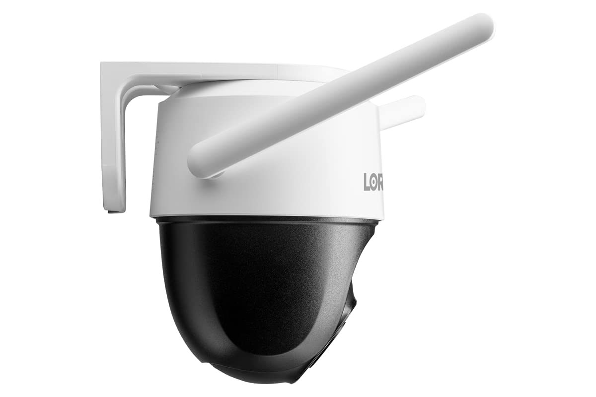 Lorex F461AQD 2K Pan-Tilt Indoor/Outdoor WiFi Security Camera with 32GB MicroSD Card, Auto-Tracking, Color Night Vision, 2-Way Talk, Person Detection, and Warning Light/Siren (M. Refurbished)