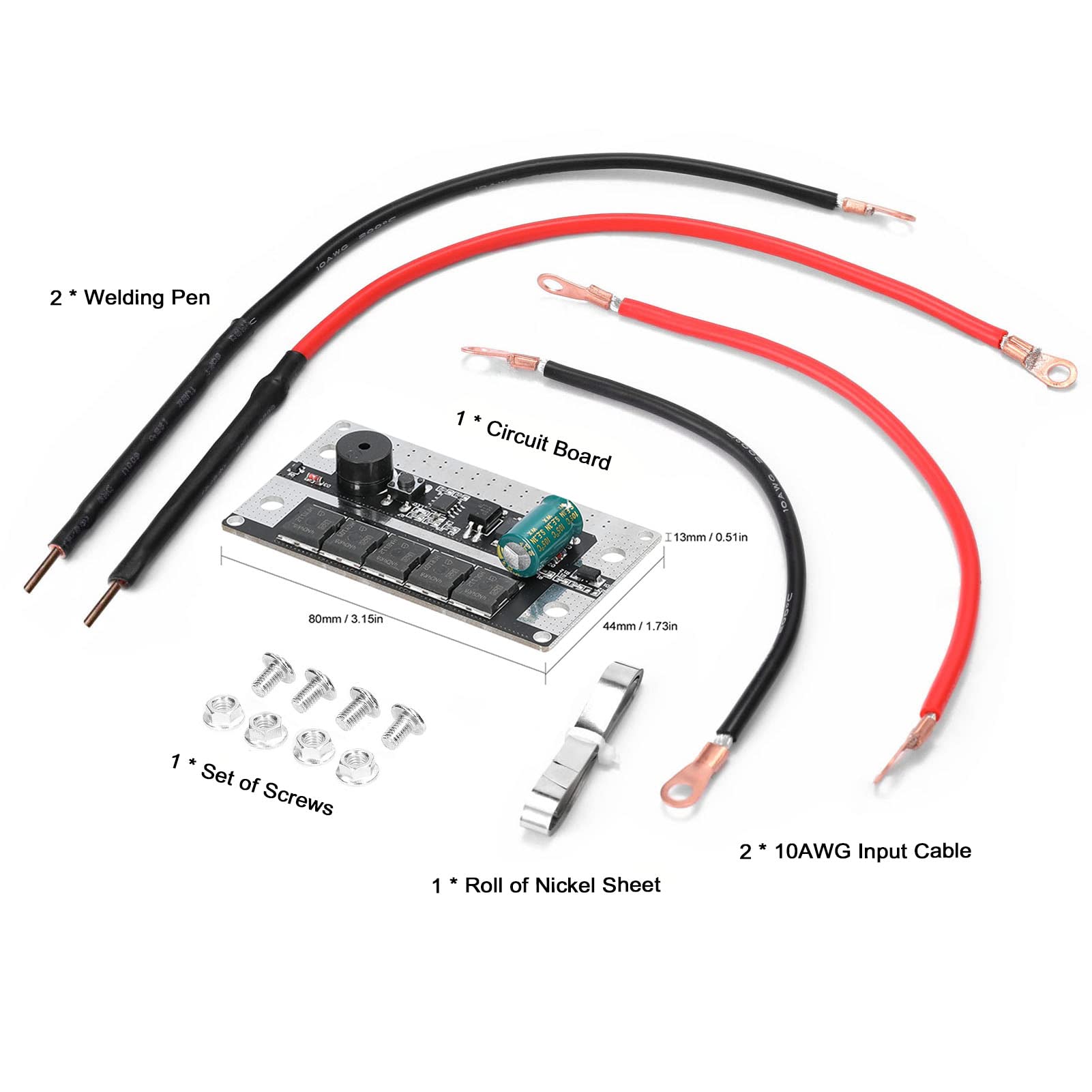 KKnoon DIY Spot-Welders Pen Portable 12 V Battery Storage Spot-Welding Printed Circuit Board Welding Equipment