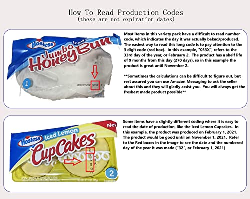 Hostess Variety Pack | Cupcakes, Cinnamon Rolls, Danish, Ding Dongs, Twinkies, Zingers | 30 Count