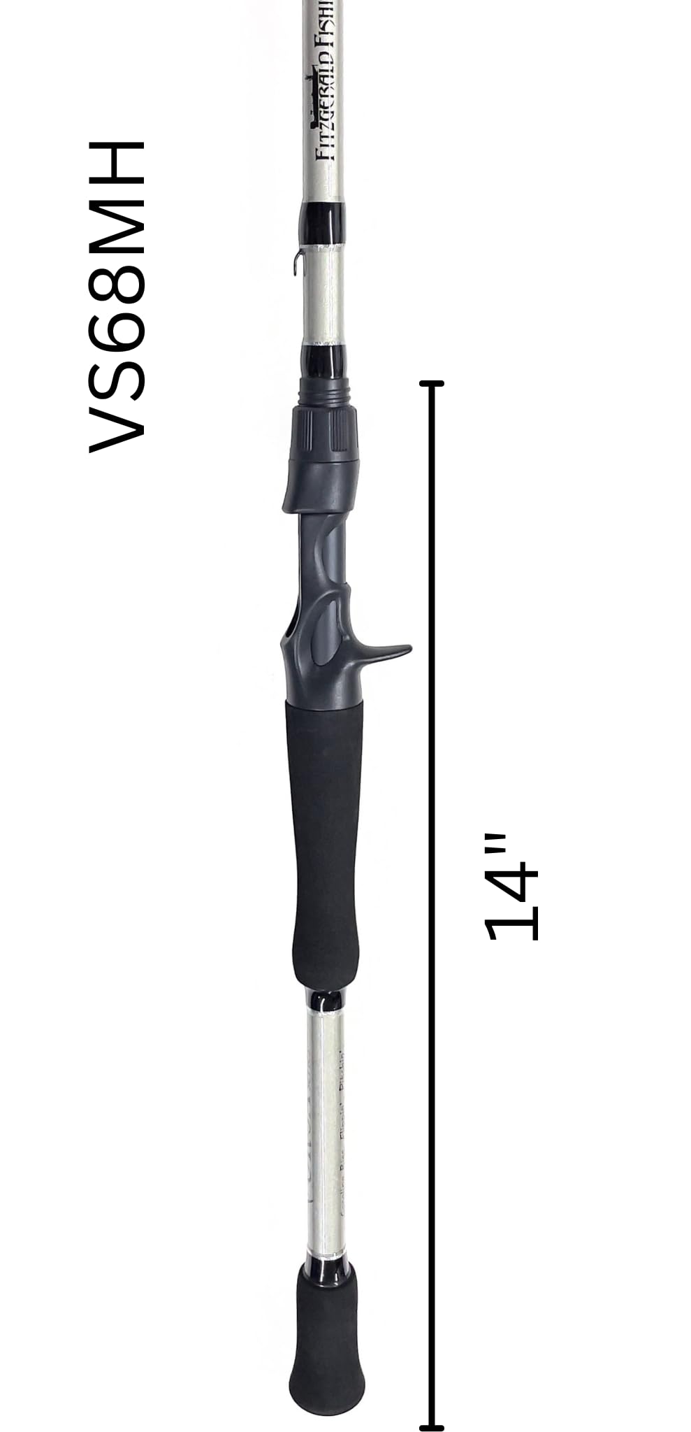 Fitzgerald Vursa Series Casting Rods 6'8"-7'8β Most Versatile Rods, Lightweight & Sensitive Tournament Performance Designed for Freshwater and Inshore, Great for Bass, Walleye or Musky Fishing
