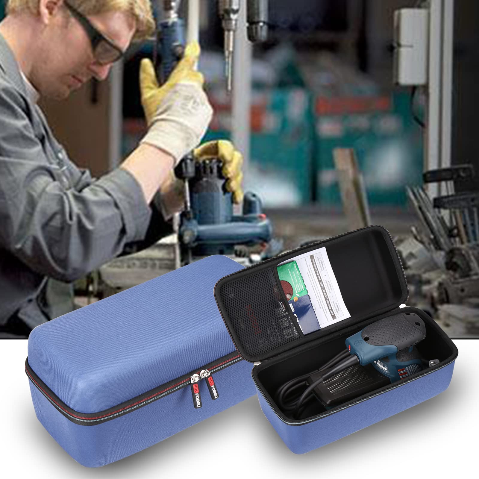 FBLFOBELI Hard EVA Carrying Case for Bosch ROS20VSC Palm Sander, Protective Storage Case Container (Case Only)
