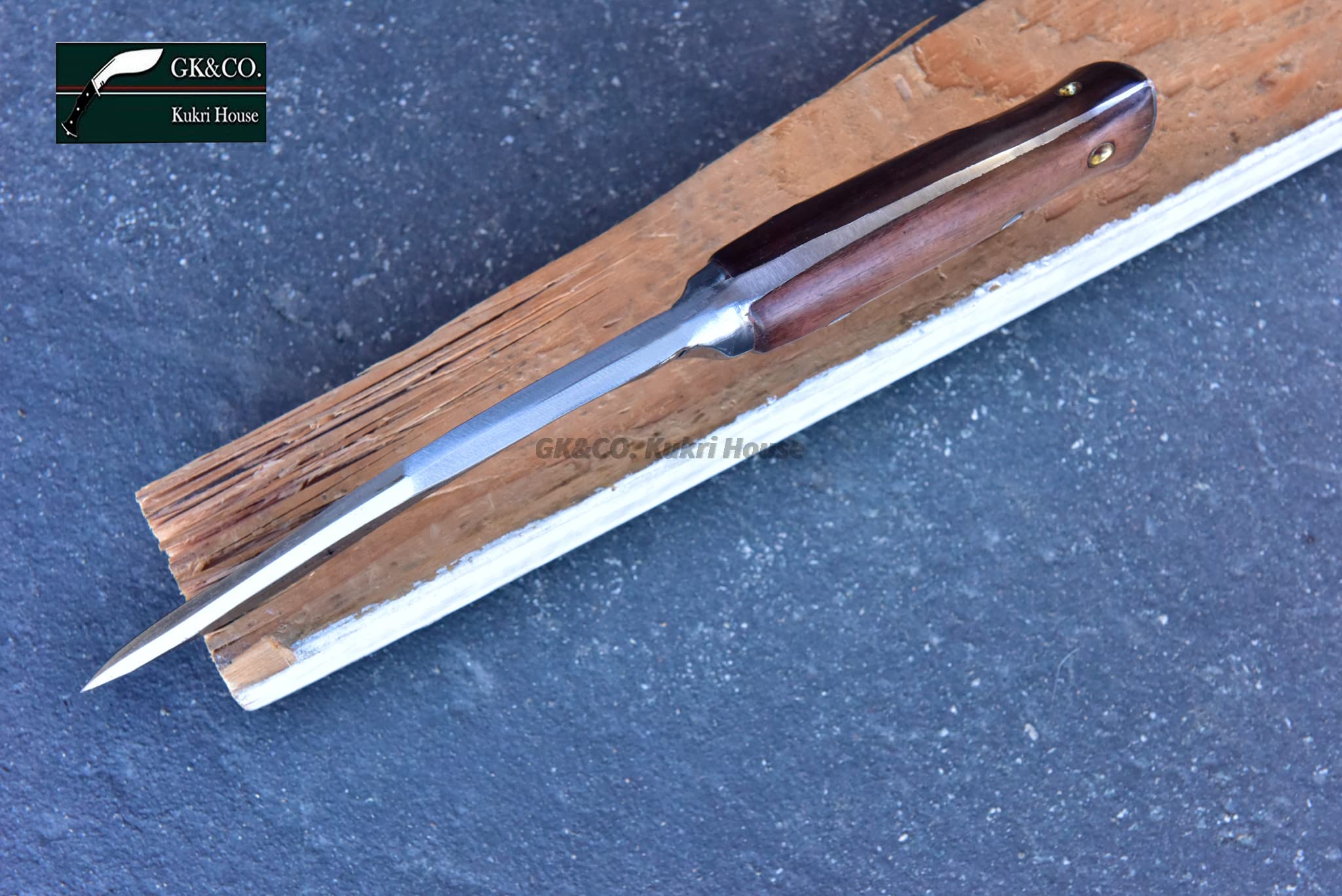 GK&CO. Kukri House Genuine Kukri/Khukuri- 5" Black (Rust Free) Blade Panawal Khukuri- Handmade Factory in Nepal.