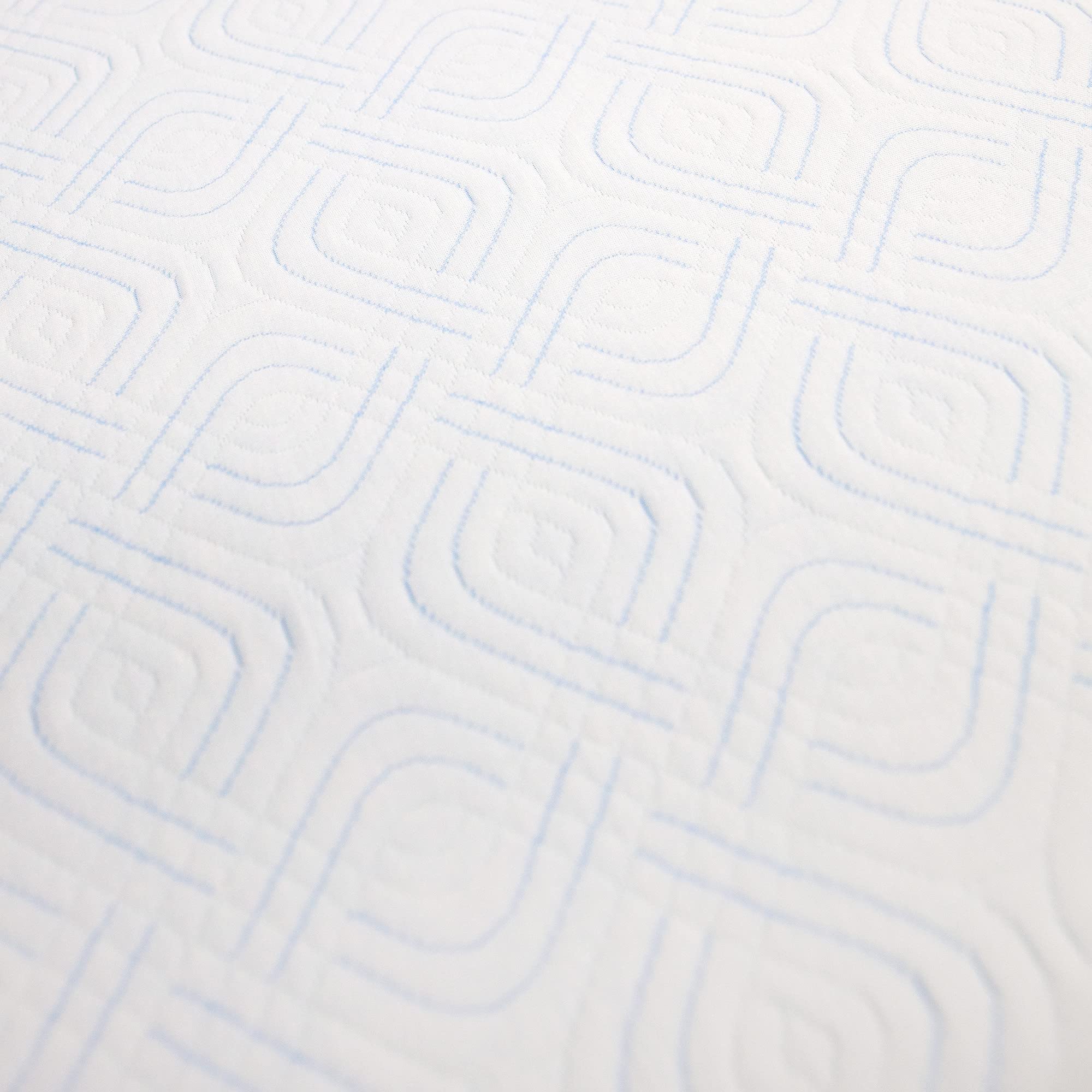 SensorPEDIC Majestic 2-Inch Gel Swirl Memory Foam Mattress Topper, Twin, White