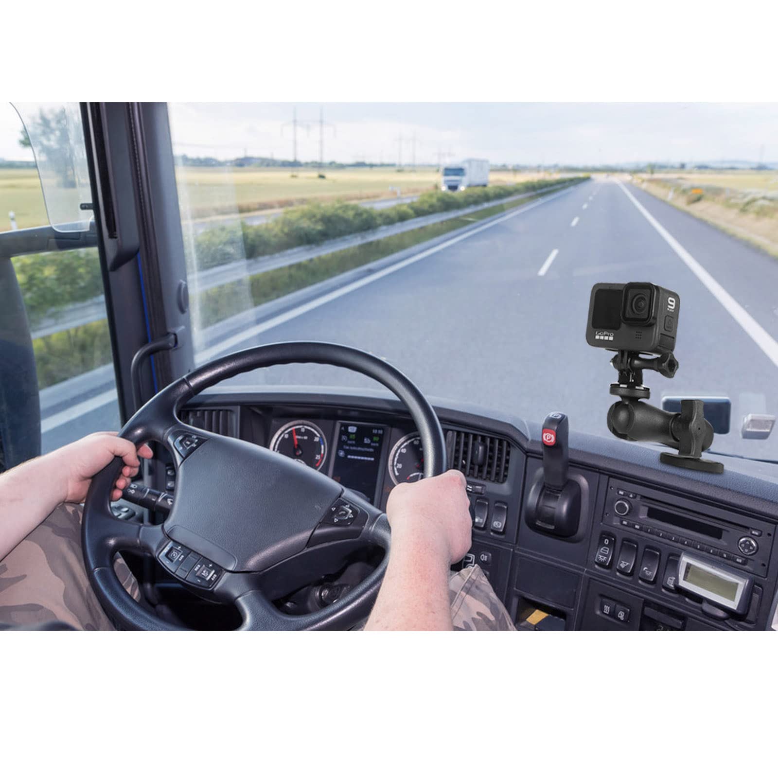 Heavy Duty Drill Base Tablet Holder Car Mount Dashboard, for iPad/iPad Mini Samsung Galaxy All 7" - 12.9" Tablets ,for Wall/Cars/Great for Wall or Truck/Commercial Vehicles Dash