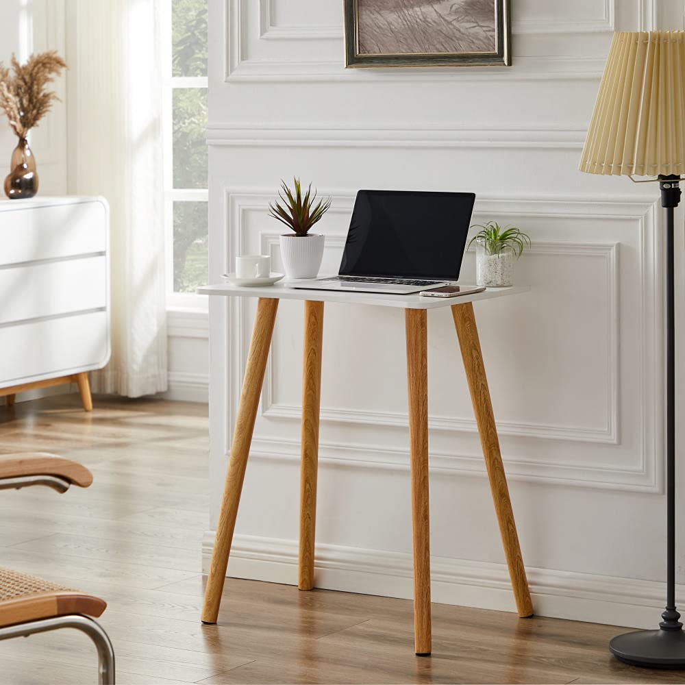 Ellennice Dressing Table-Makeup Vanities Home Office Console Wooden Writing Desk Laptop Desk Simple Desk Can Be Used As Computer Desk/Study Desk/Writing Desk/Game Table/Dressing Table (White)