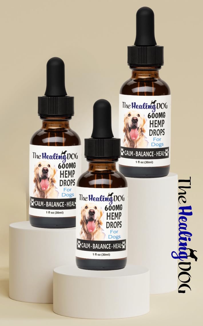 The Healing Dog: Hemp Drops for Dogs - 600mg