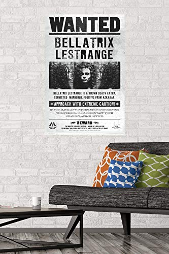 Trends International The Wizarding World: Harry Potter - Bellatrix Wanted Poster Wall Poster, 22.375" x 34", Unframed Version