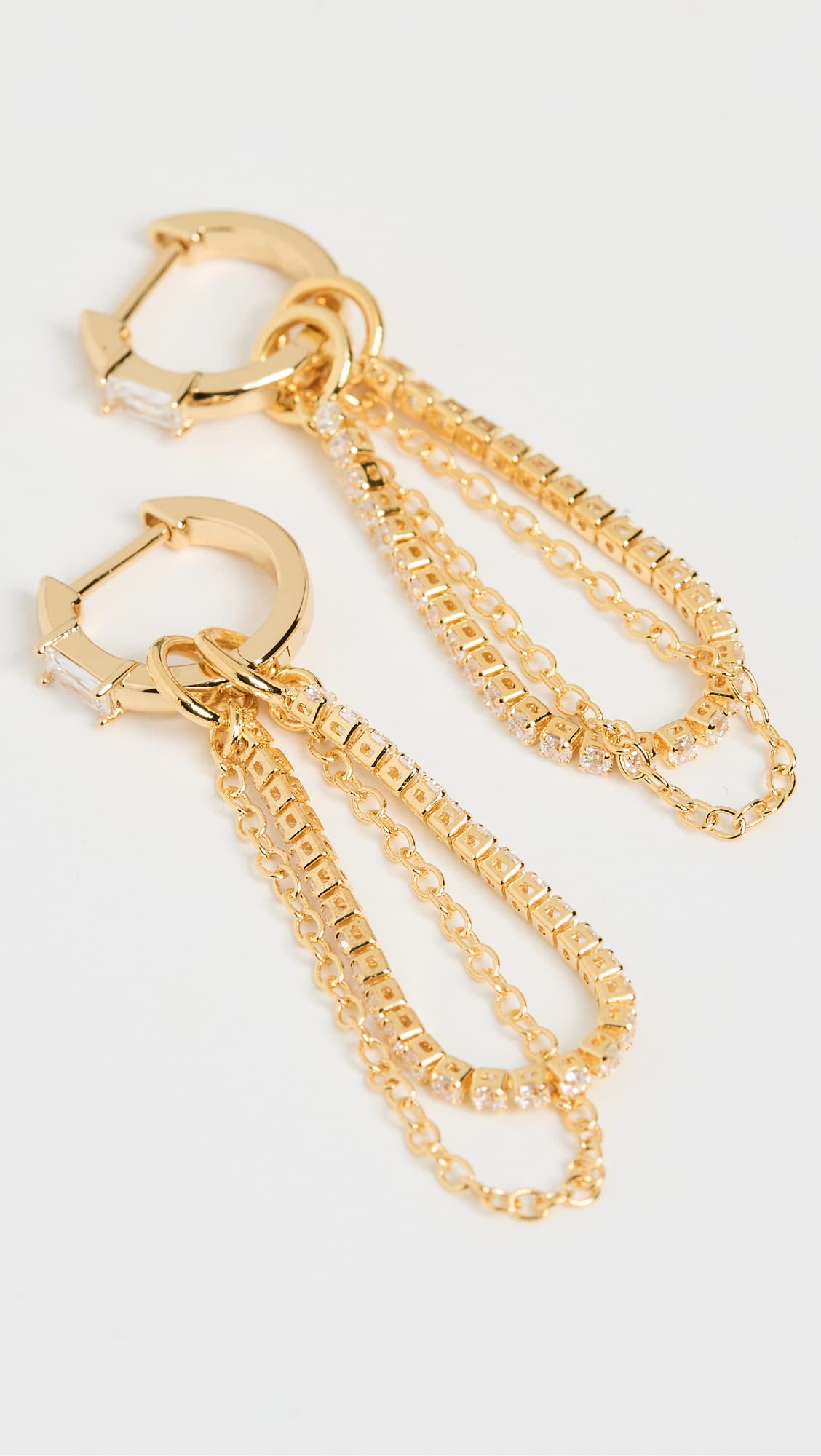 Luv Aj Women's The Rossi Chain Studs, Gold, One Size