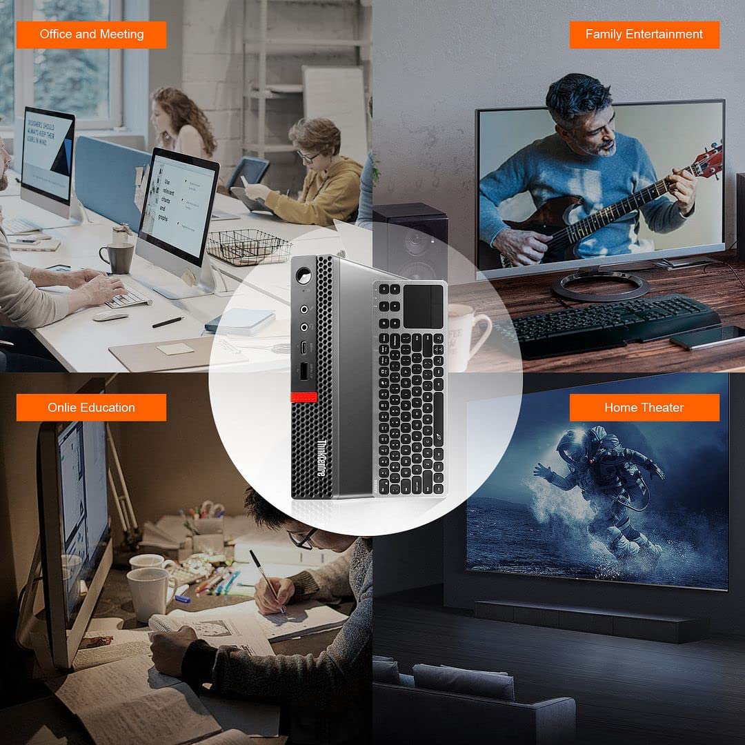 Lenovo ThinkCentre M920q Tiny Desktop, Intel i5-9500T Up to 3.70GHz, 16GB RAM 256GB NVMe SSD, Windows 11 Pro Business Home PC, Wireless WiFi Bluetooth HTPC Computer (Renewed)