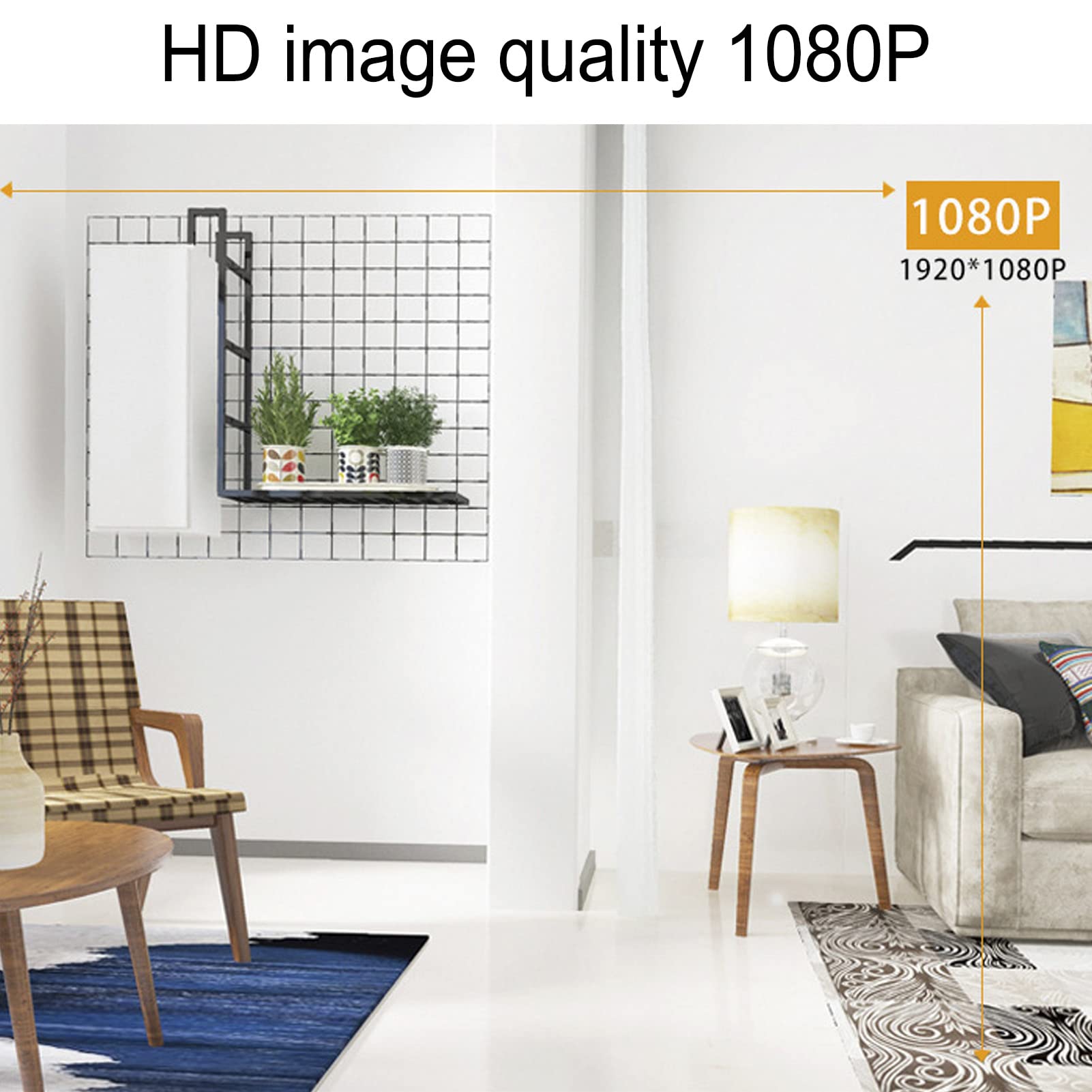 Heayzoki Security Camera, 150° Wide Angle Home Camera Intelligent Night Vision Remote Monitor for Home Security, Support Tf Card 128Gb, App Remote Realtime Monitoring