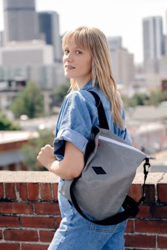Sherpani Delanie, Women's Convertible Backpack Crossbody, Backpack Purse - Fits 14" Laptop Compatible, Removable Crossbody Strap, Lightweight (Stone)