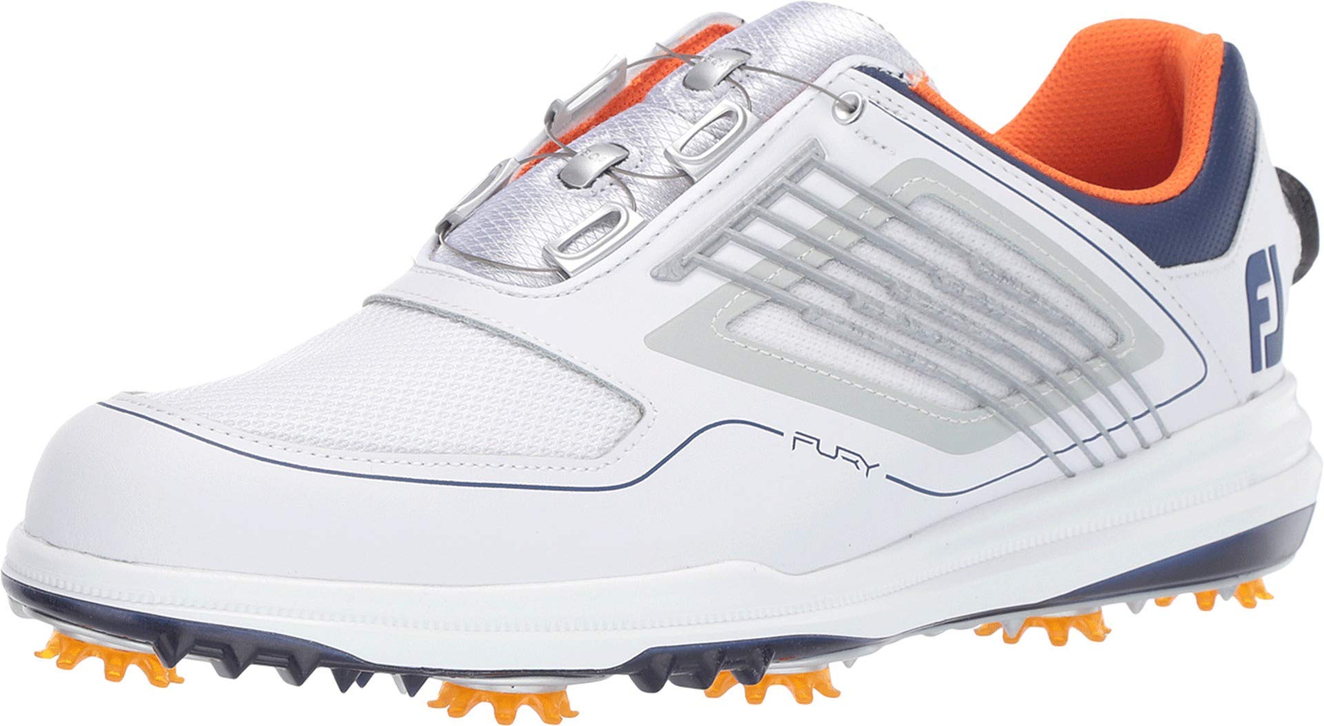FootJoy Men's Fury Boa Previous Season Style Golf Shoes White 8 W Grey/Navy, US