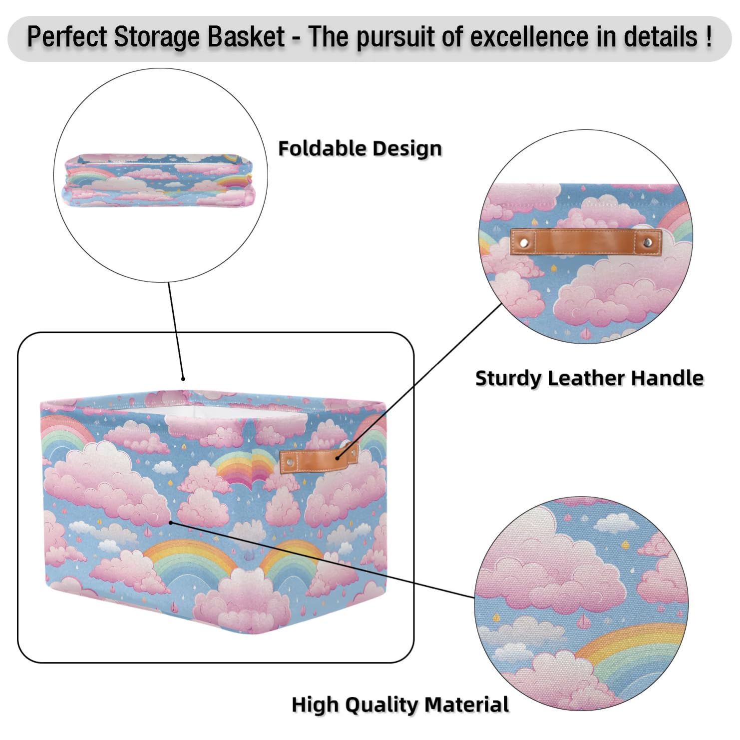 SinSenMa Tie Dye Storage Baskets with Handles, Abstract Swirl Foldable Cubes Storage Box Bin,Waterproof Open Shelf Basket Organizer Gift Baskets for Toy Clothes Bedroom Nursery Home Decorative