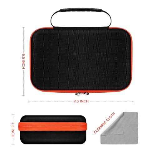 KingSung Hard Case Compatible with Klein Tools ET310 AC Circuit Breaker Finder, 80041 Outlet Repair Tool Kit and RT250 Integrated GFCI Receptacle Tester Accessories,with Smooth Double Zip(Only Case)