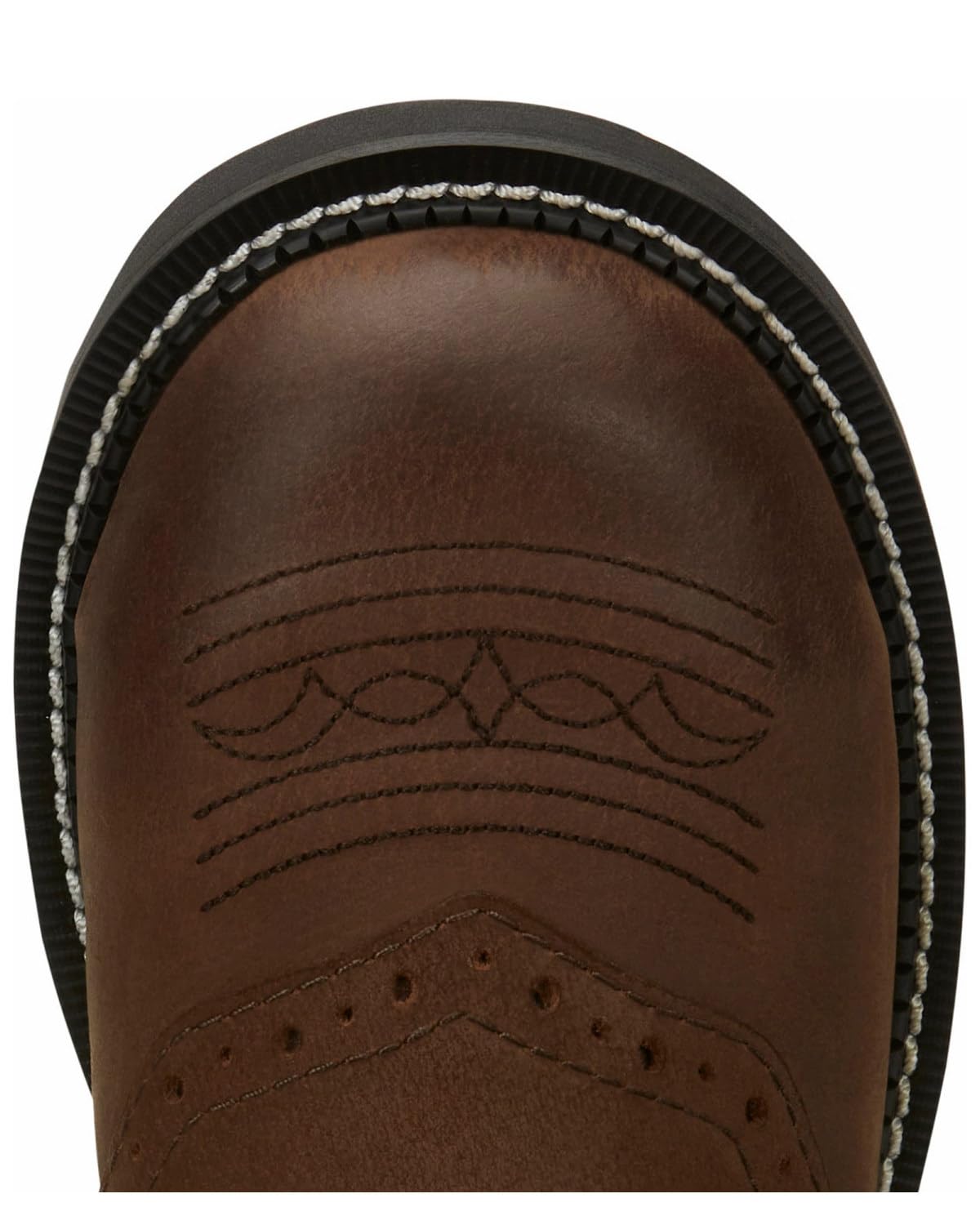Justin Women's Wanette Western Work Boot Steel Toe Distressed Brown 7.5 M US