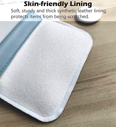 VOFOON [Upgrade] Leather Mini Squeeze Coin Purse, Small Jewelry Pouch Leather Travel Bag Coin Holder For Men/Women 2/4 Pack