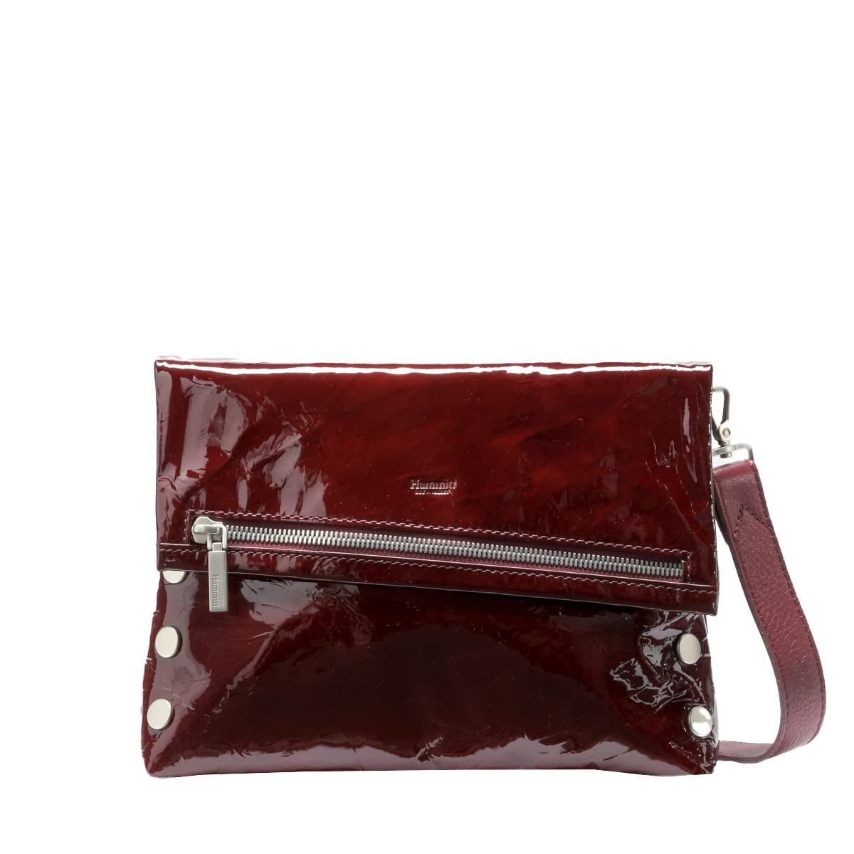 Hammitt VIP Medium Zippered Leather Crossbody Clutch Handbag Bag New