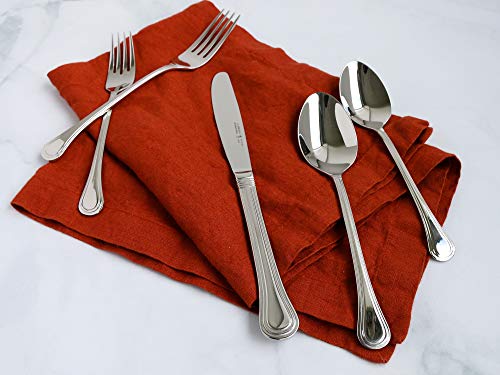 HENCKELS 65-Piece Astley Flatware Set,Silver