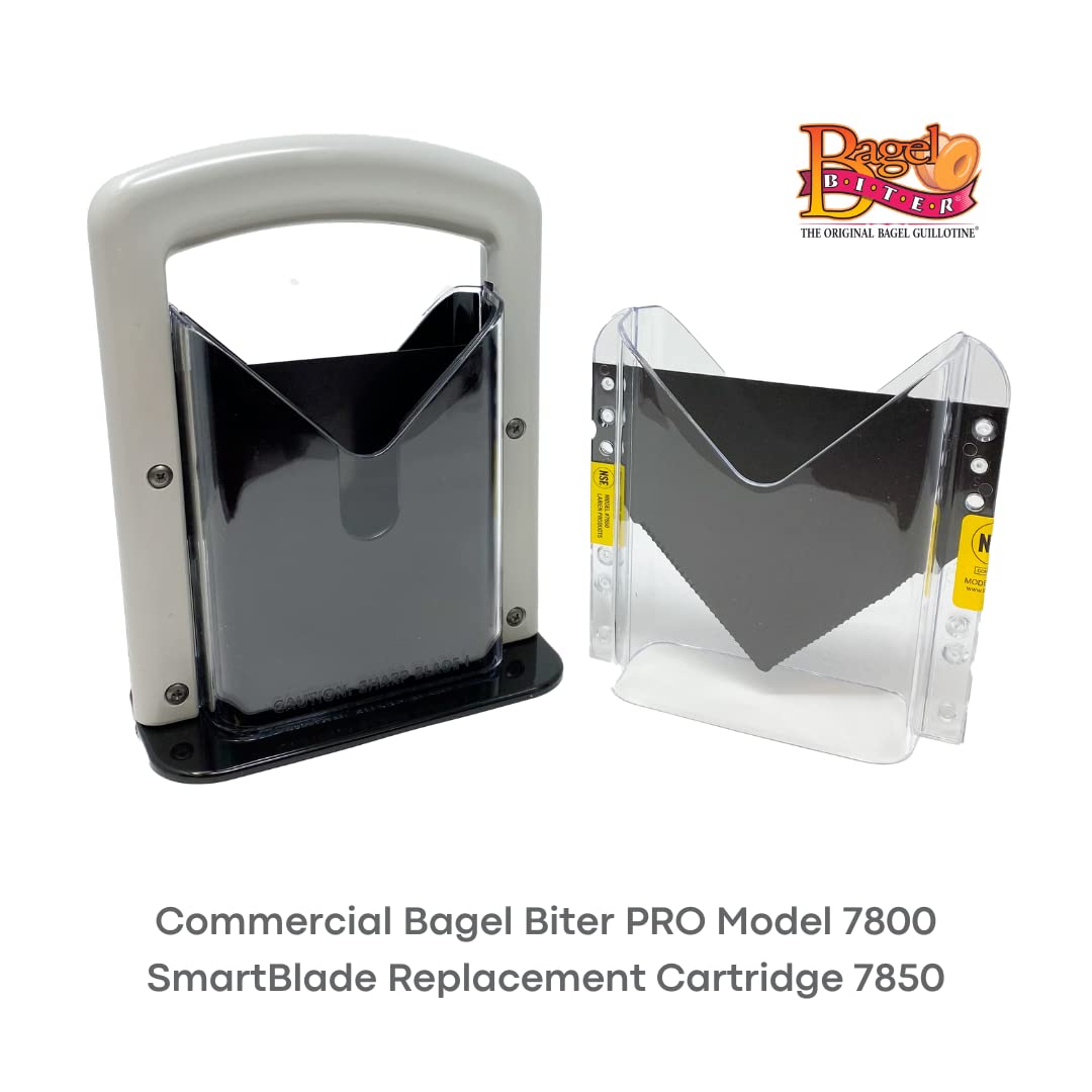 The Original Bagel Guillotine - Commercial Bagel Biter PRO - Model 7800 - BPA Free - NSF Approved - Dishwasher Safe - Made in USA