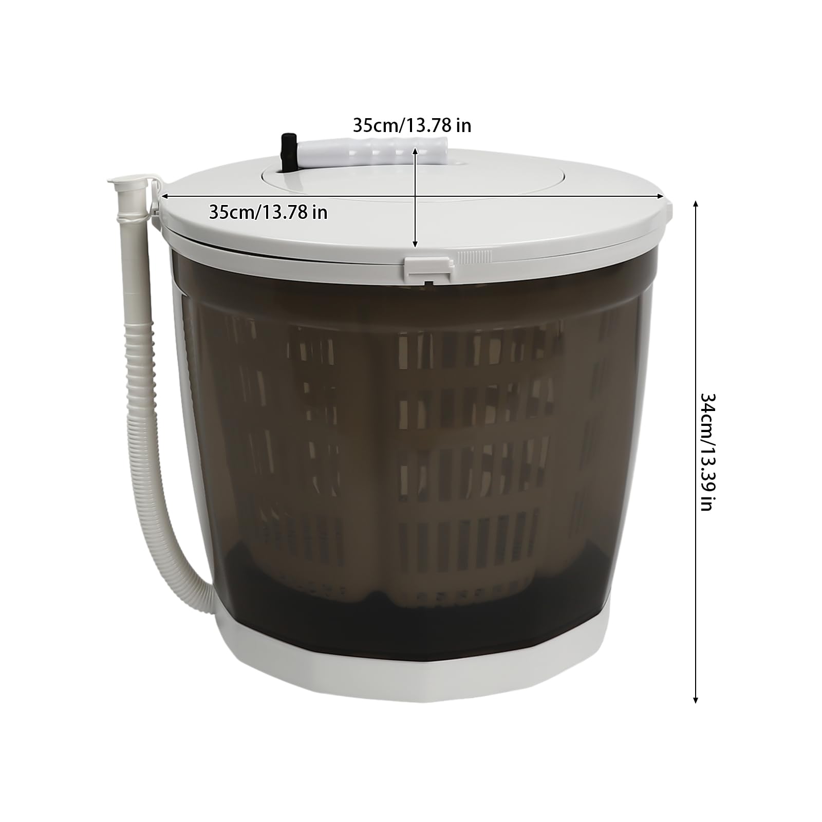 Portable Washing Machine and Dryer, 2 in 1 Manual Washing Machine, Load 4.41 Lbs Non-Electric Mini Traveling Washing Machine for Home Outdoor