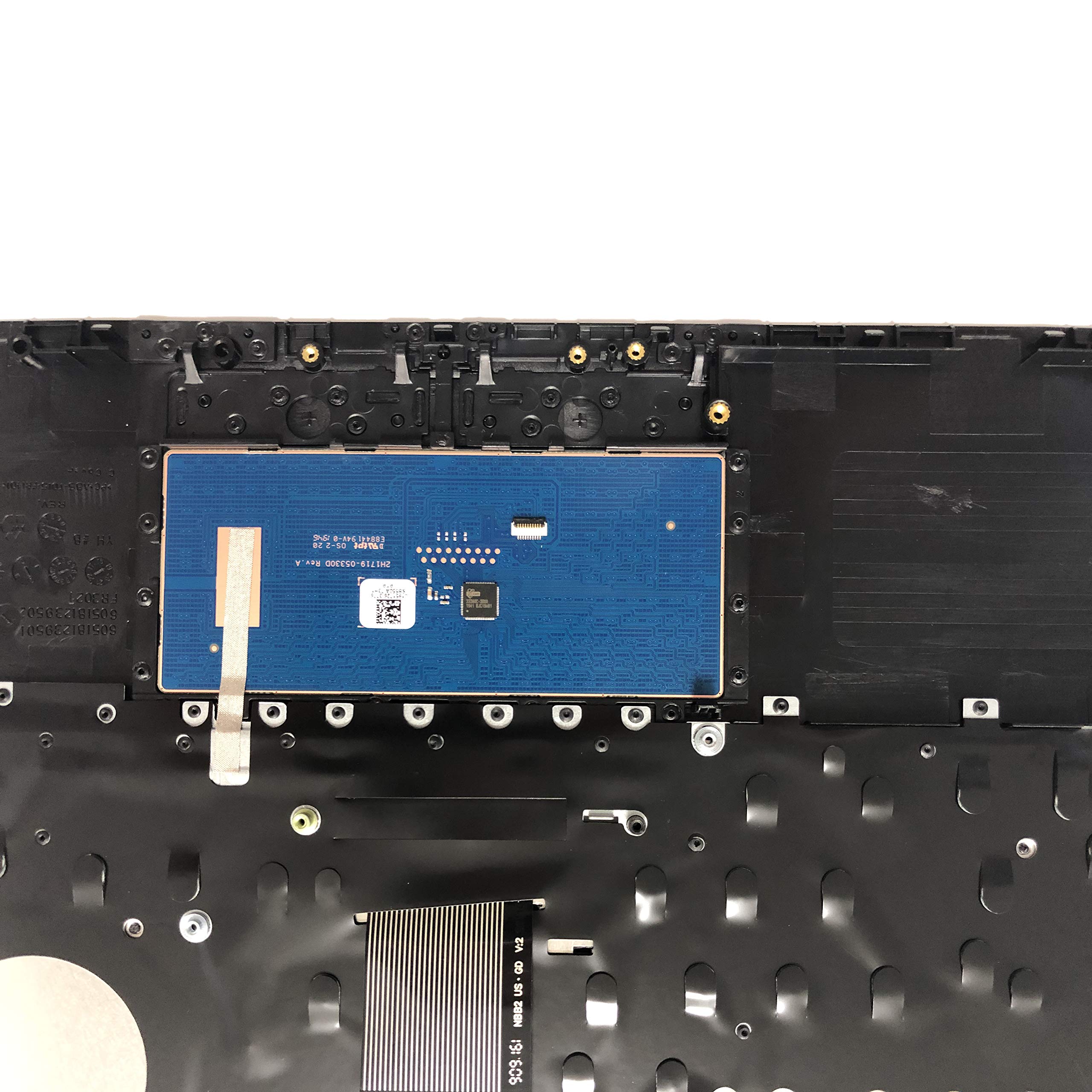 for HP Pavilion 14-CF 14-DF 14-DK Upper Palmrest Non-Backlit Keyboard Trackpad L24818-001 6070B1306601