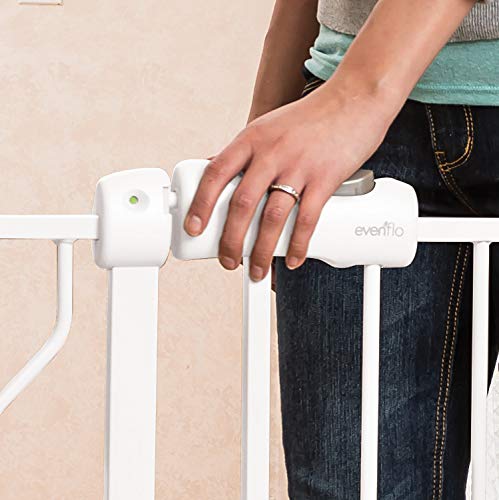 Evenflo Easy Walk-Thru Pressure-Mounted Pass-Through Gate, White