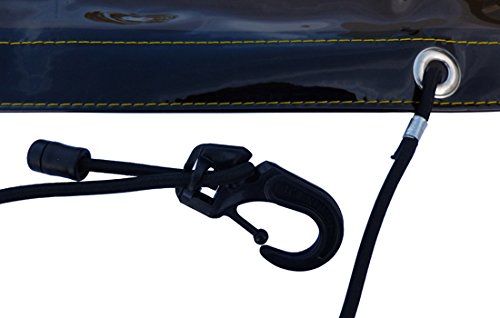 Eevelle USA Solarcap Universal Tinted Forklift Cover - Heavy Duty, Waterproof Vinyl - OSHA Compliant - Universal Fit, Sun & Rain Protection, 53"L x 45"W β Black