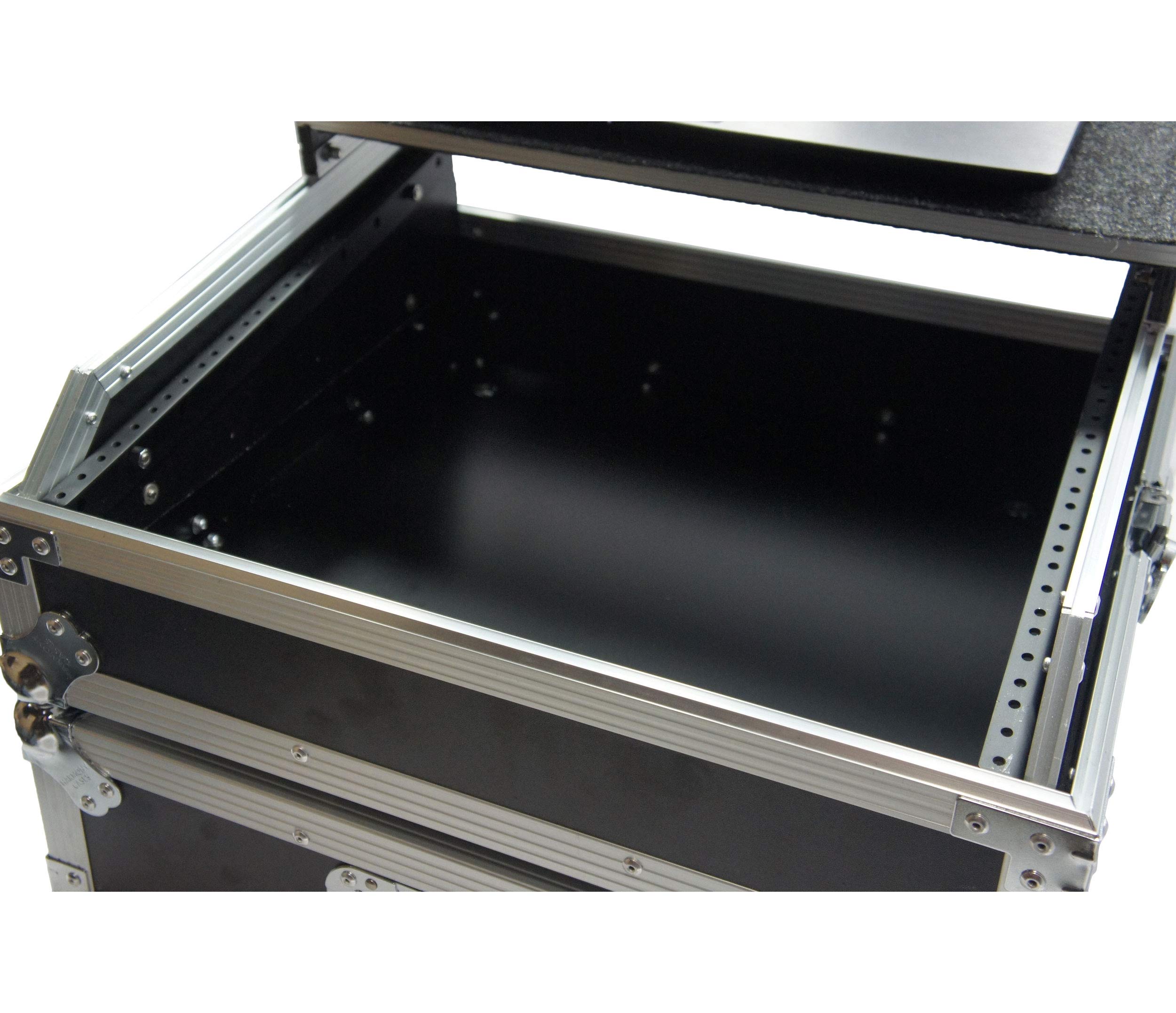 Harmony Audio HC19MIXLT Flight 11U Universal 19" Mixer Glide Laptop Stand Custom Case