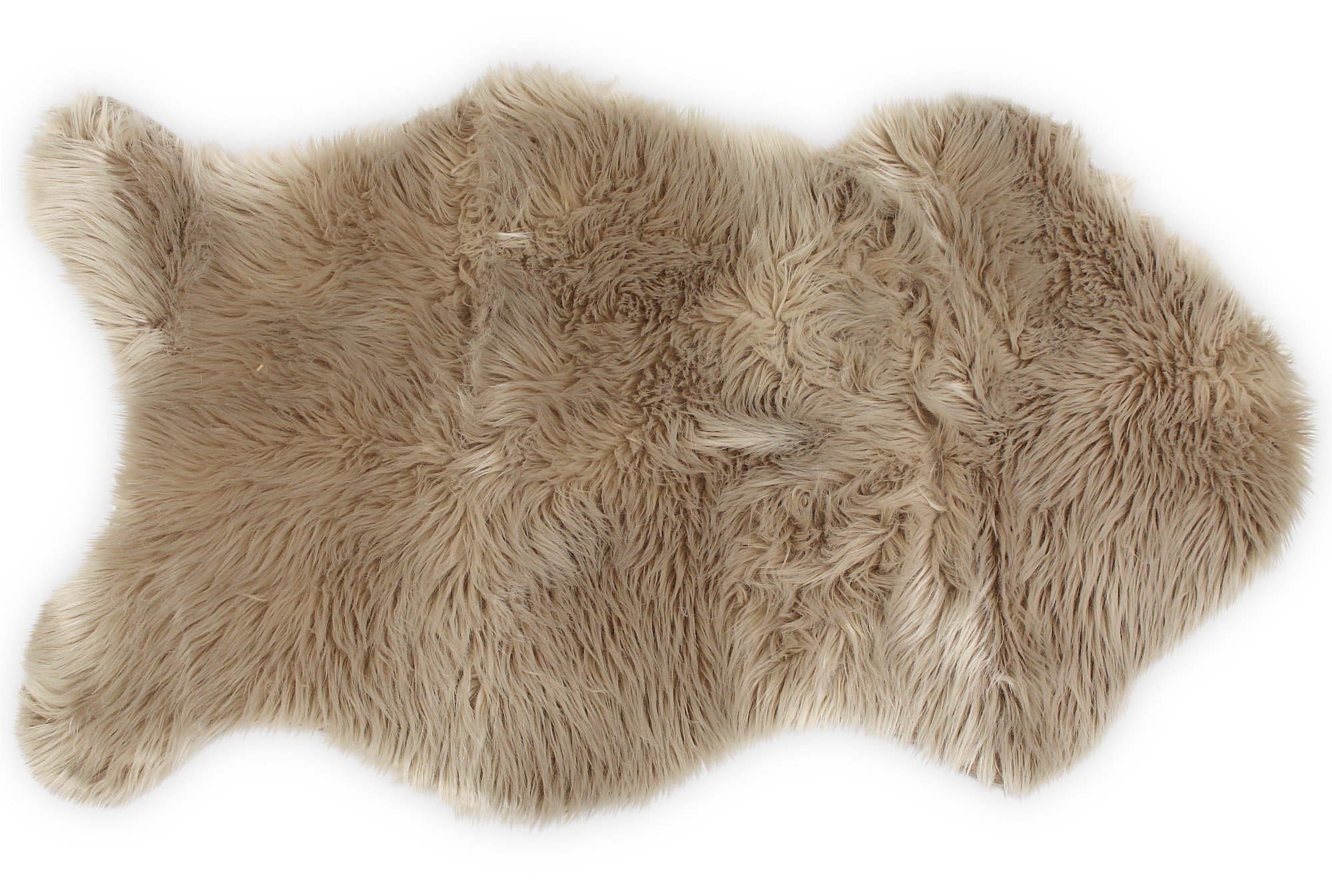Nouvelle LegendeĀ® Faux Fur Sheepskin Premium Rug Single (23 in. X 40 in.) Tan
