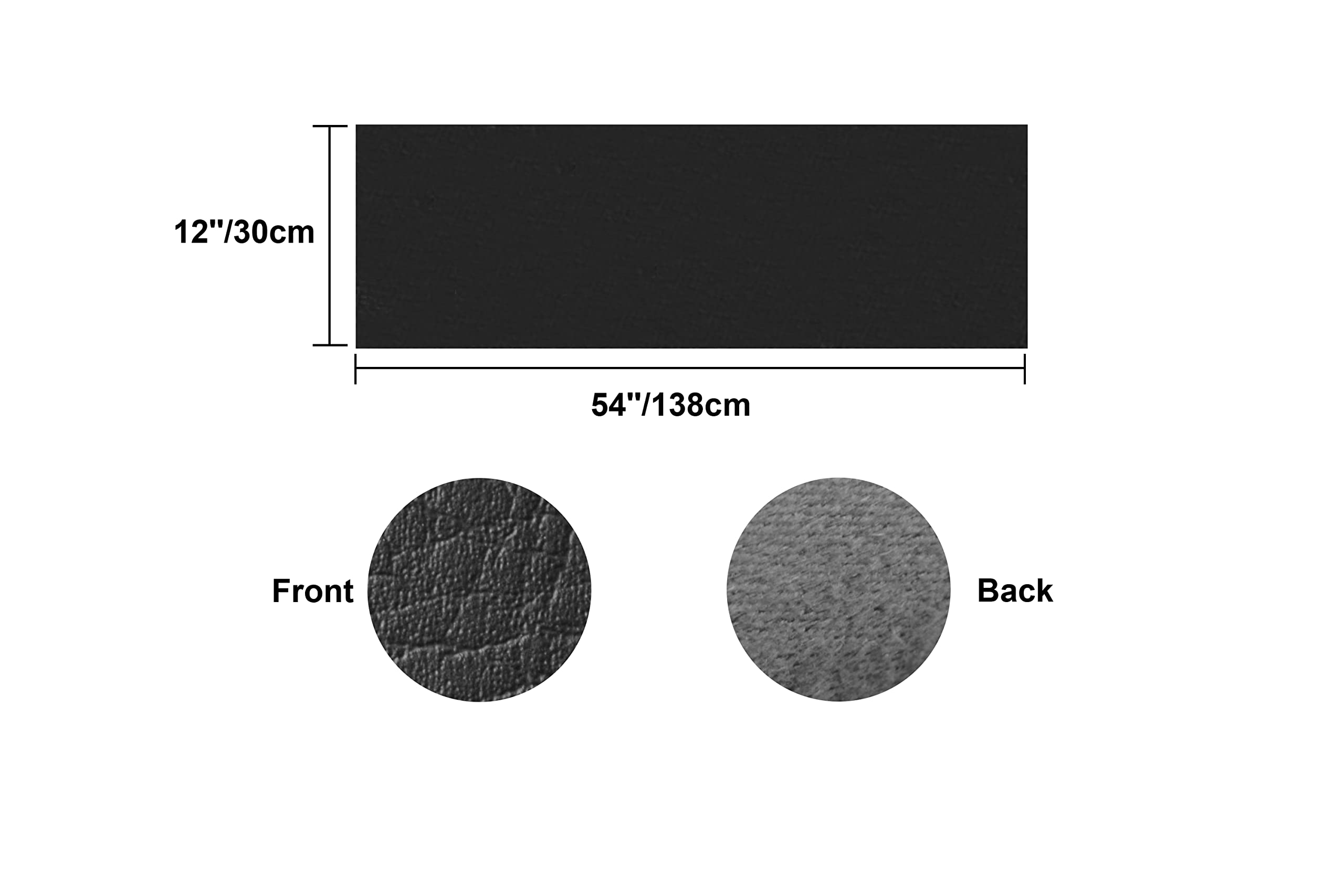 Wento 2.0mm Thick Faux Leather Fabric 54''x12'' Vinyl Leather Fabric Elephant Skin Vinyl Leather Fabric for Purses Making Leather Straps