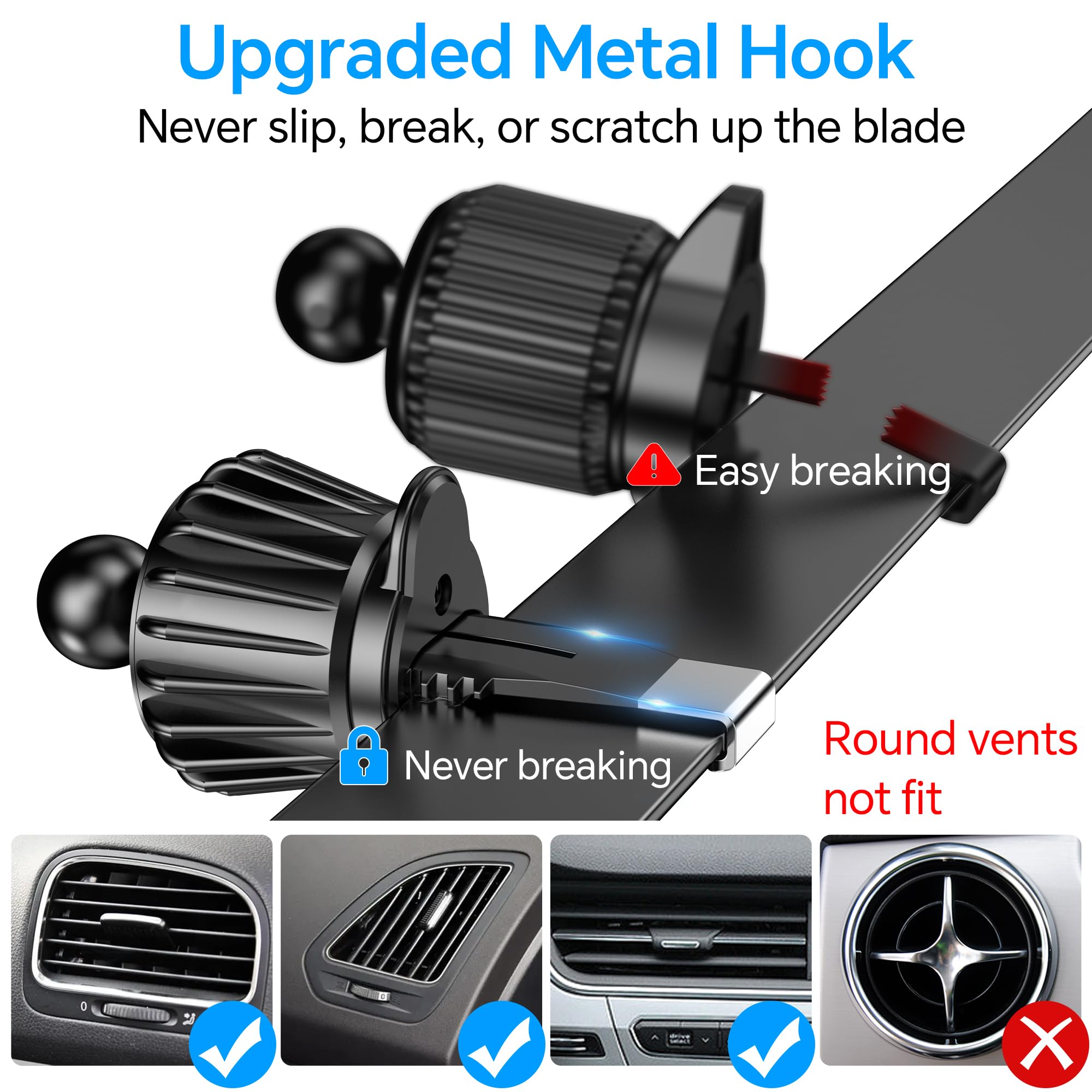 for iPhone Magsafe car Mount Vent【20 Strong Magnets 】Magnetic Phone Holder for Car Vent Cell Phone Holder Car Mount, Hands Free Car Phone Holder for Car for iPhone 15 14 13 Pro Plus Max Mag Safe Case