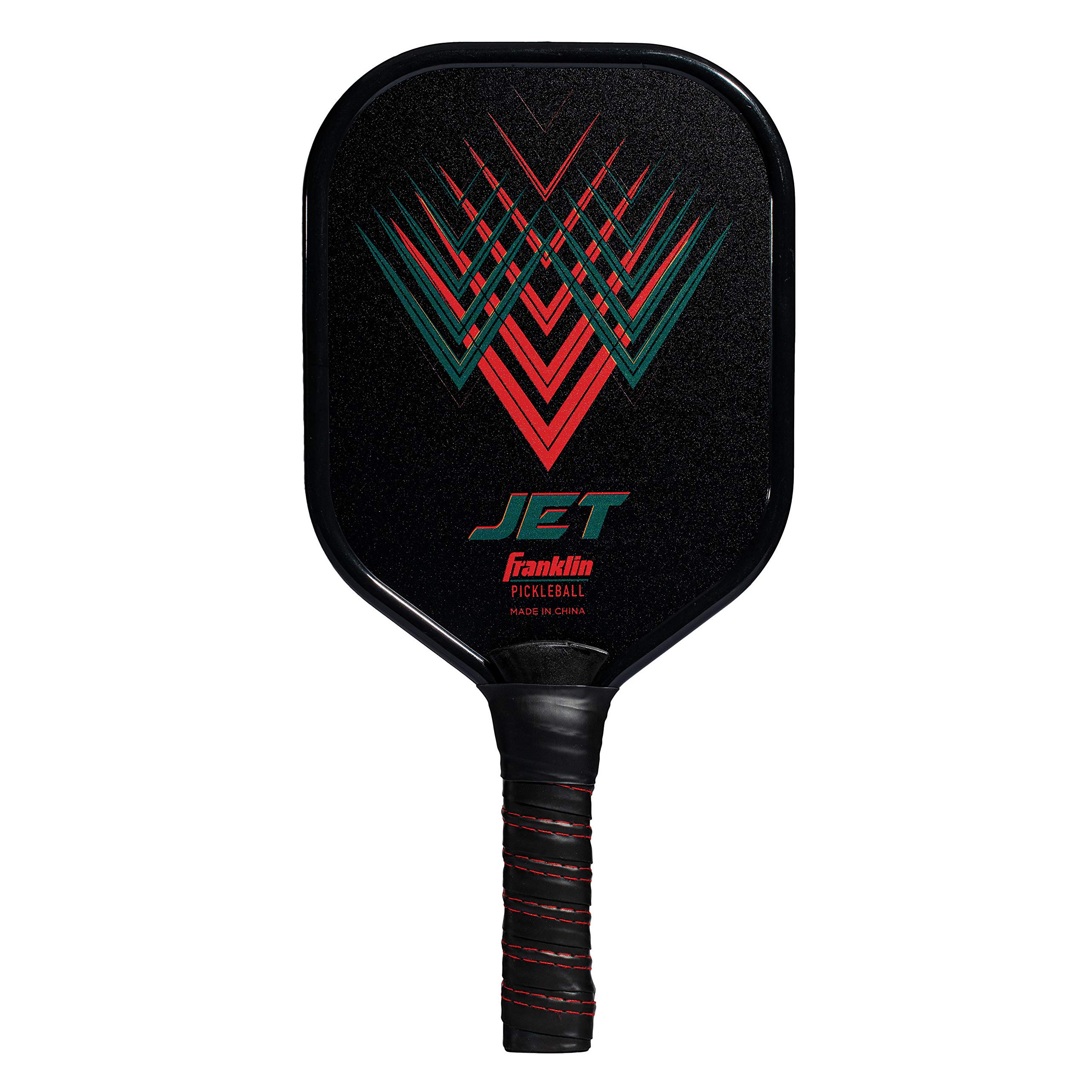 Franklin Sports Pickleball Paddle - Titus + Jet Aluminum Plated Pickleball Paddles - USA Pickleball (USAPA) Approved Paddle - 8mm Thick Core,Red