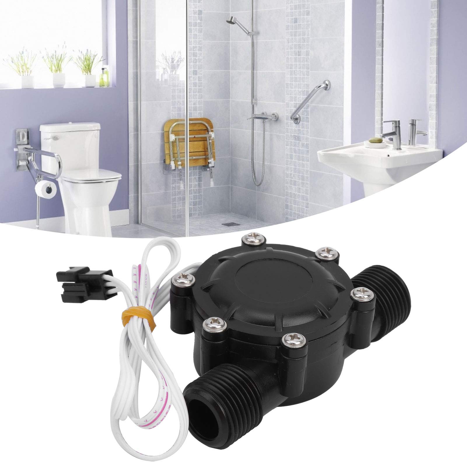 Kadimendium 3 Phase Hydro Generator AC 0-20V Multipurpose Water Turbine Generator Brushless Waterproof Water Flow Generator for Shower Head