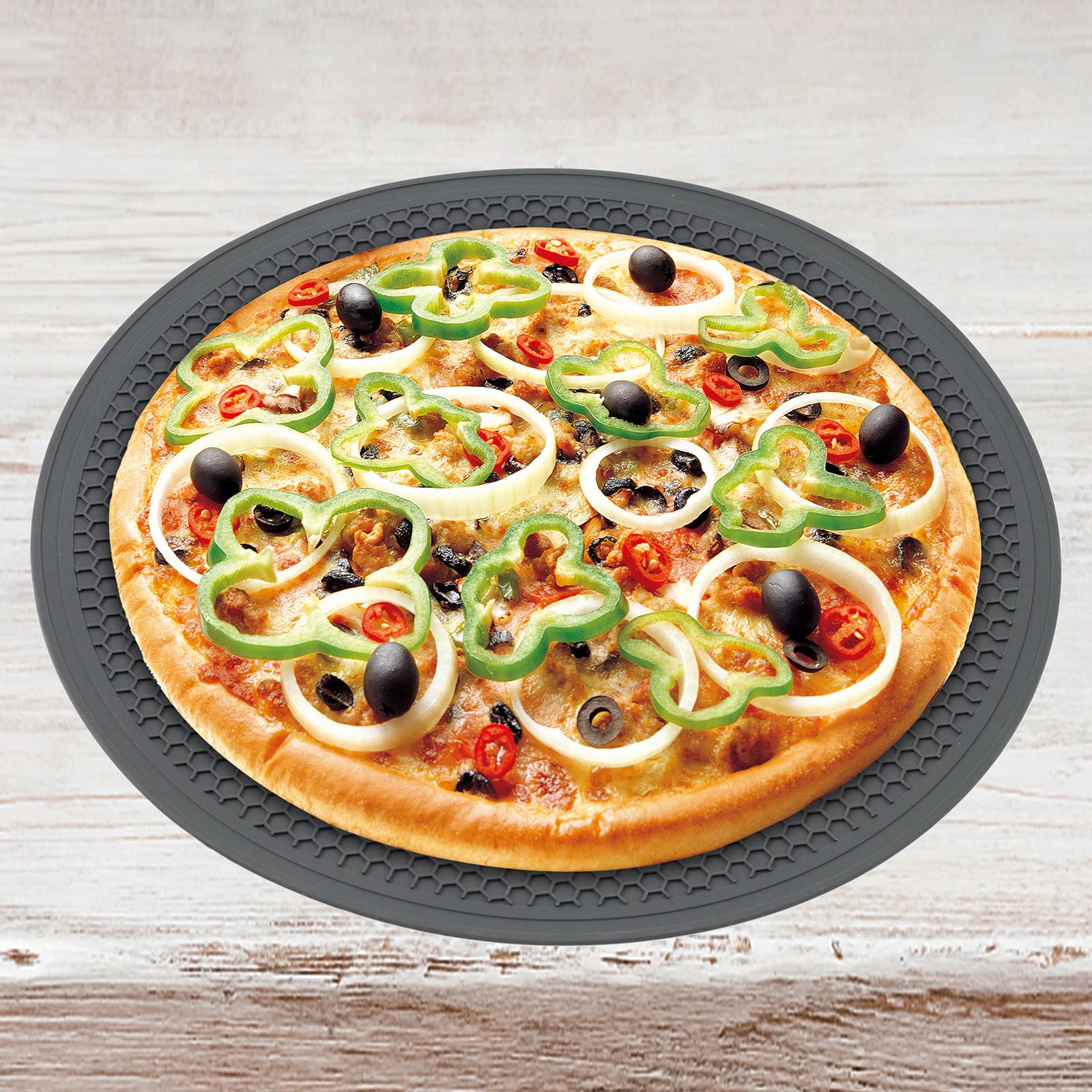MAGJIUKE Microwave Food Cover & Mat,Vented Collapsible Splatter Guard Dish Plate lid & Silicone Round Kitchen mat,Heat Resistant Multi-Purpose Non-Slip Trivet Drying mat,Home Apartment Essential