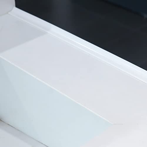 New Collapsible Shower Threshold Water Dam, Self Adhesive Silicone Waterproof Barrier Bathroom and Kitchen Water Strip Dam Shower Guard for Dry And Wet Separation Caulk Seal Strip Edge Trim(TM)
