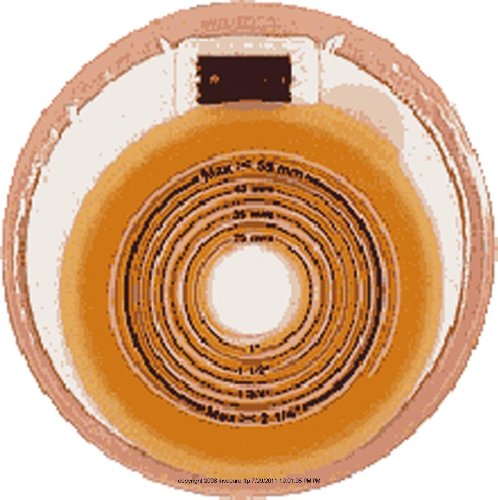 DeRoyal Coloplast Assura One-Piece Stoma Cap, Filter, Opaque, Cut-to-Fit Flat Skin Barrier