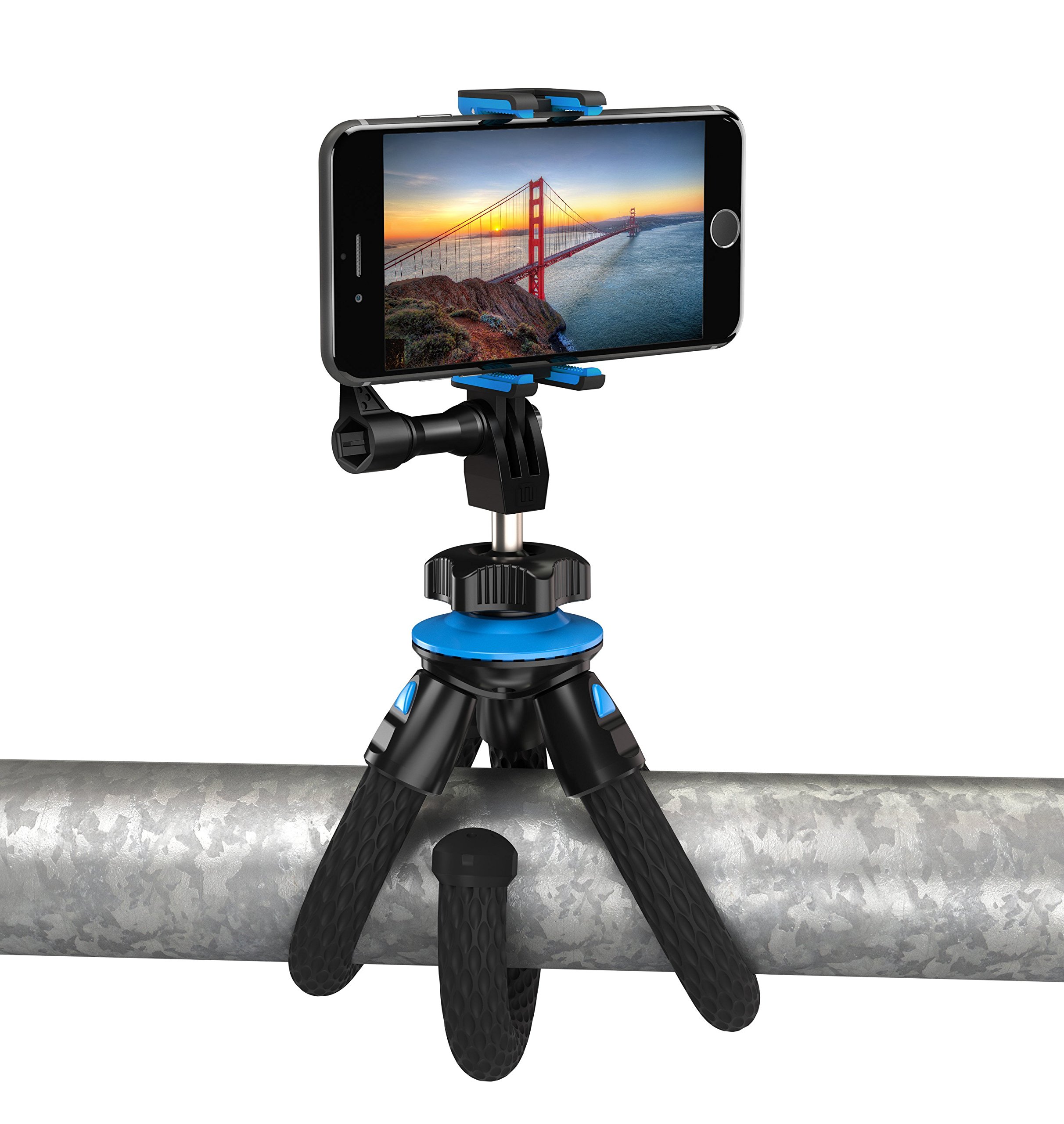 FlexBase 12" Flexible Tripod for GoPro Hero 7/6/5/4/3, Smartphones, Osmo Action, GoPro Fusion, Mirrorless, DSLR