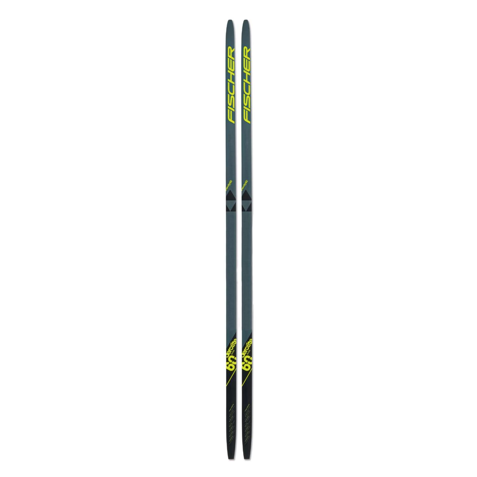 FISCHER Unisex Adults Aerolite Classic 60 Efficient Forward (EF) Lightweight Nordic Race Entry-Level Skis Without Bindings, Gray, 197 cm