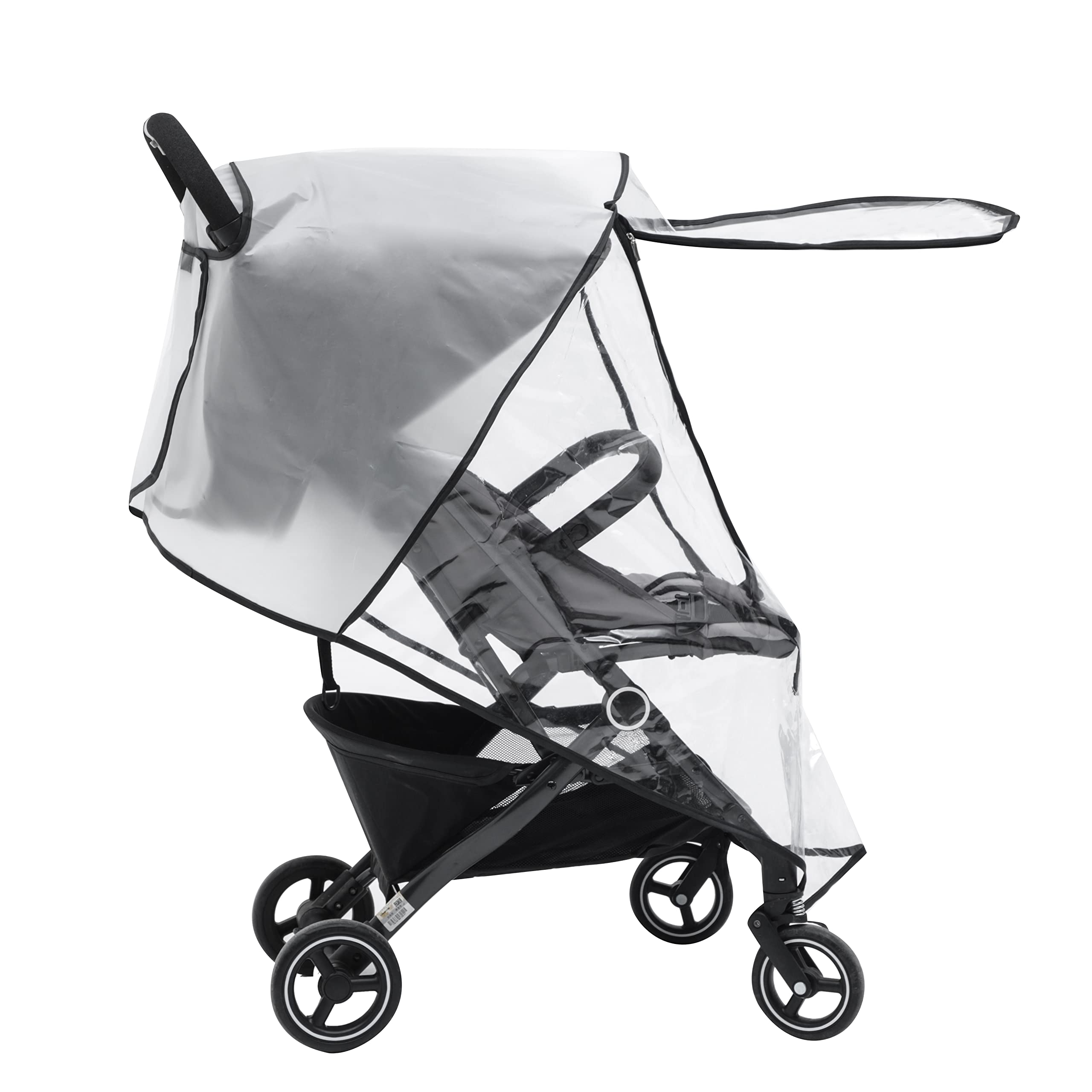 Universal Stroller Rain Cover, Outdoor Baby Travel Stroller Accessory Weather Shield, Umbrella Stroller Cover Clear Rain Cover for Rain, Snow and Wind Weather