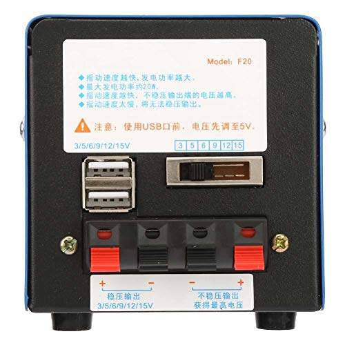 Manual Hand Cranking Generator,Portable High Power Hand-cranked Charging Generator USB Charging Emergency Dynamotor for Camping Outdoor Survival