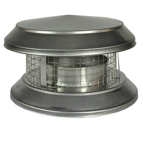 Shasta Vent 6" Dia. I.D. Class A, All Fuel, SS "Chimney Cap" for 6" Shasta Vent Chimneys