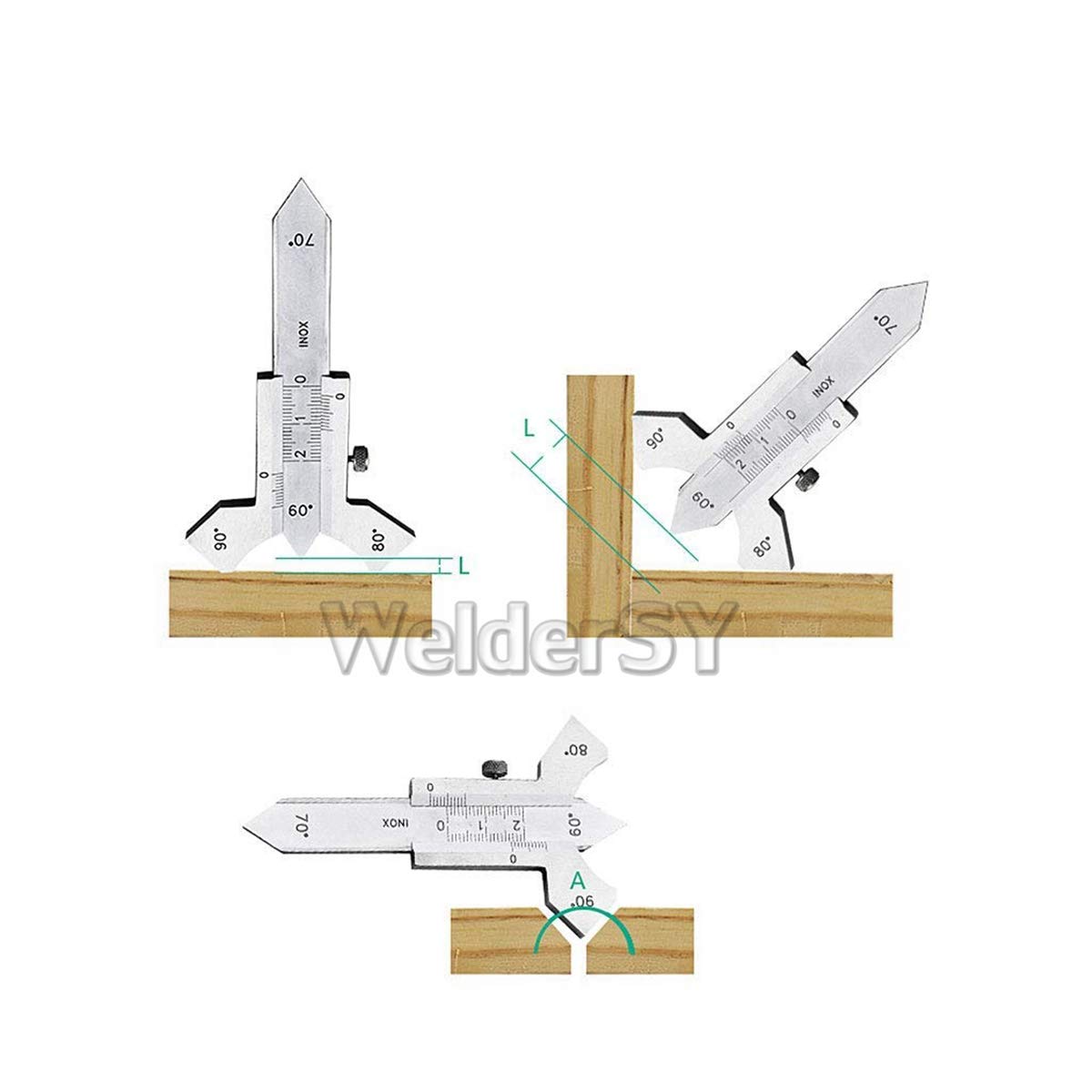 Manual Welding Gauge Standard Weld Seam Gauge Fillet Inspection Tool