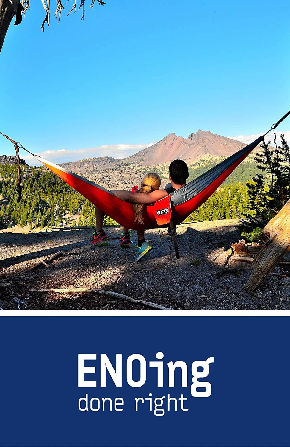 ENO, Eagles Nest Outfitters DoubleNest Lightweight Camping Hammock, 1 to 2 Person, Special Edition Colors, ATC