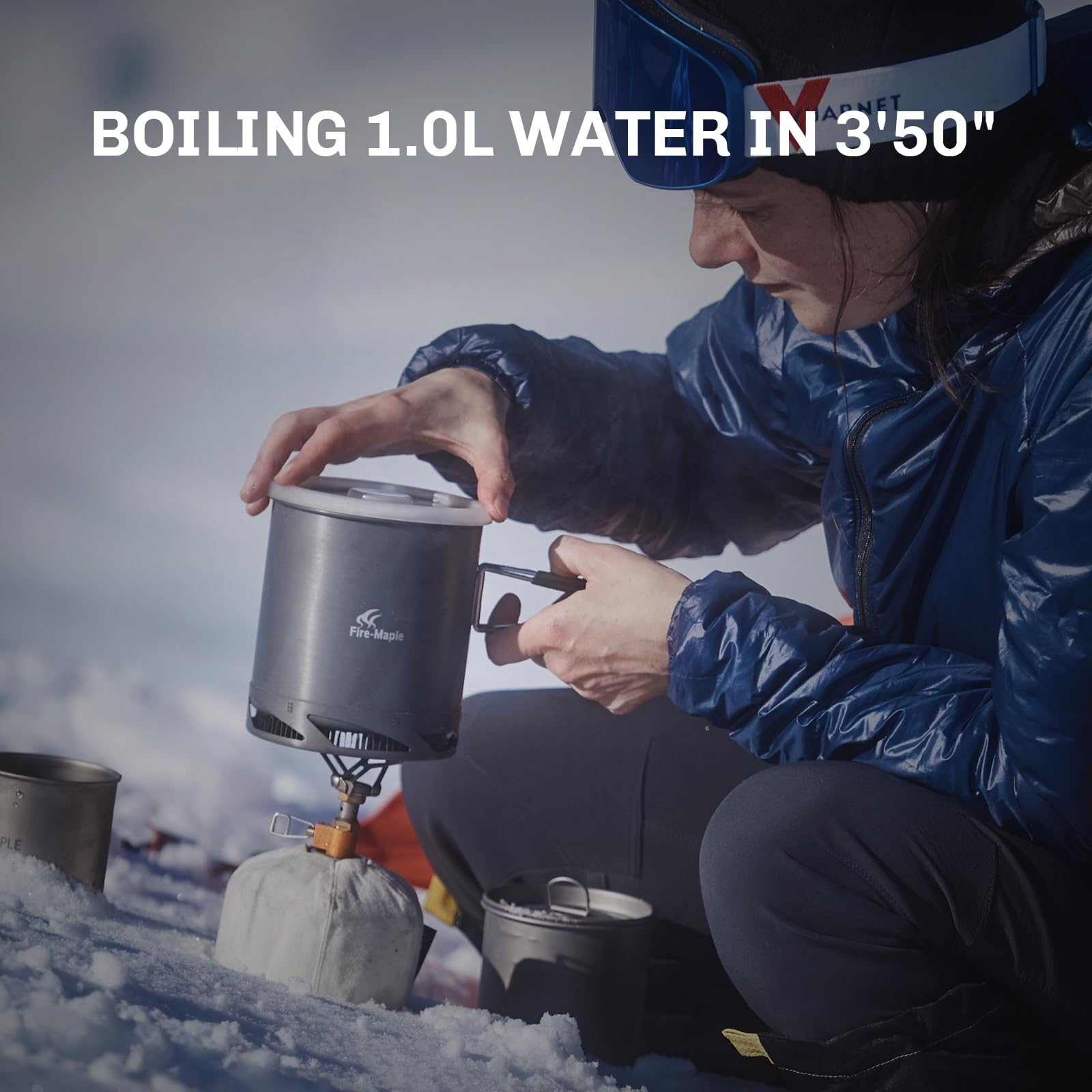 Fire-Maple FMS-300T Portable Stove Ultra Light, Hiking Stove Titanium for Backpacking Camping Outdoor, ISPO Design Award Gold Winner