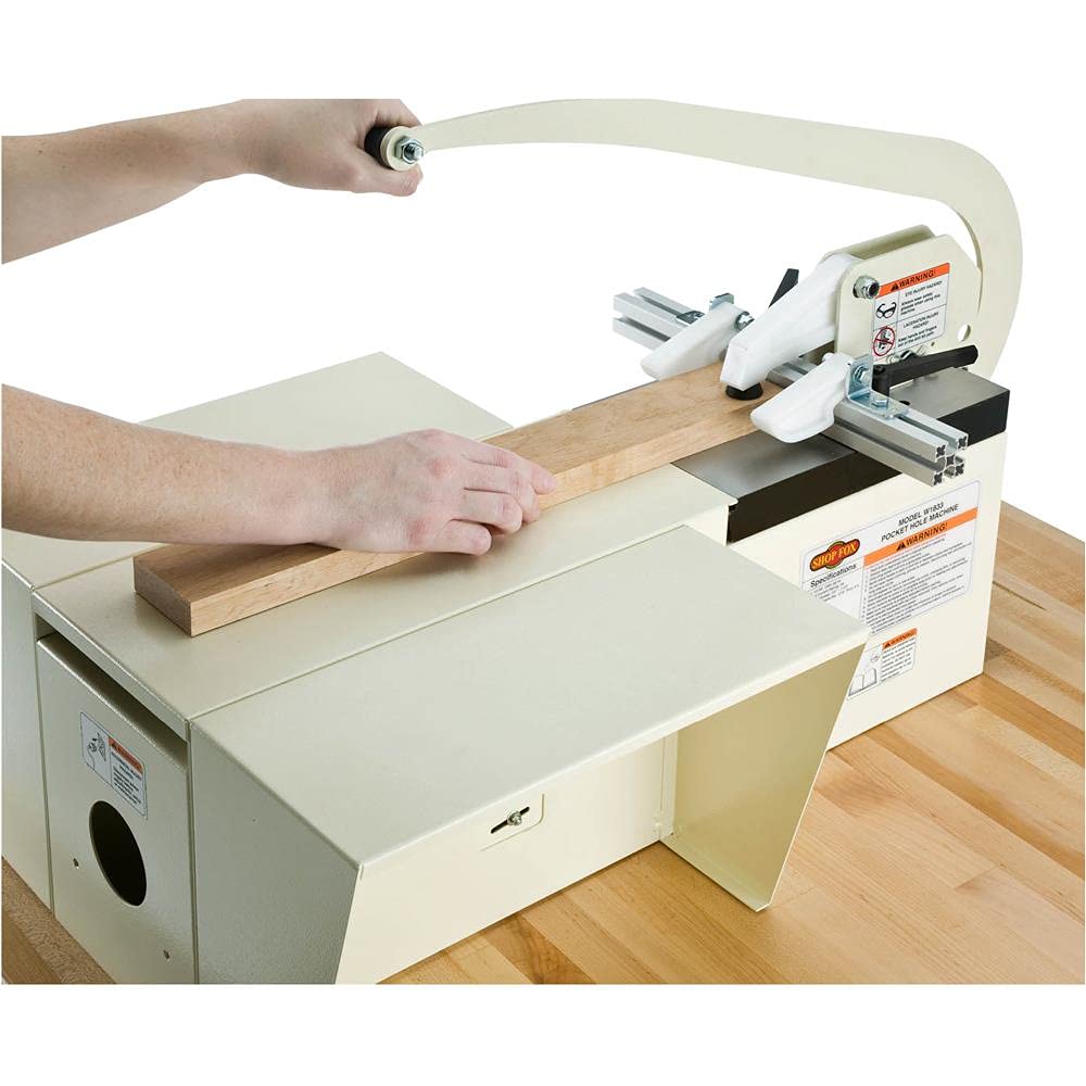 Shop Fox W1833 Pocket Hole Machine, White
