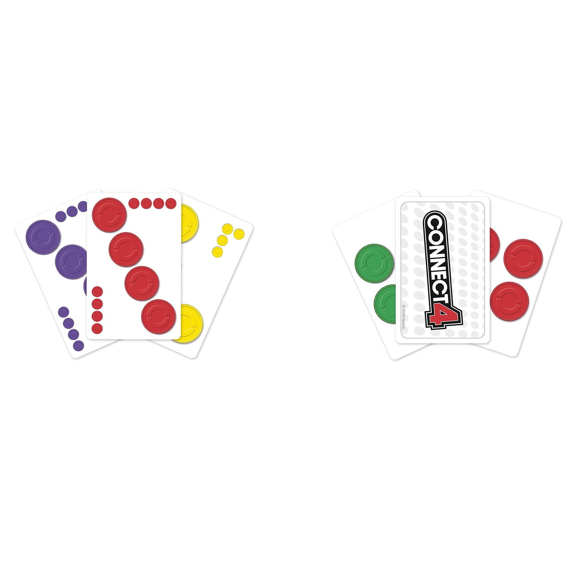 Hasbro Gaming Connect 4 Card Game for Kids Ages 6 and Up, 2-4 Players 4-in-A-Row Game
